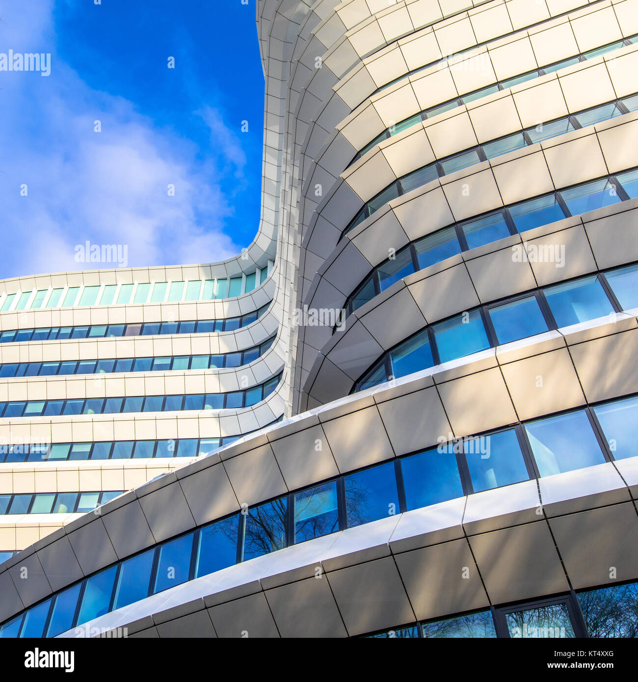 Close up of geometric architectural details of a contemporary office ...