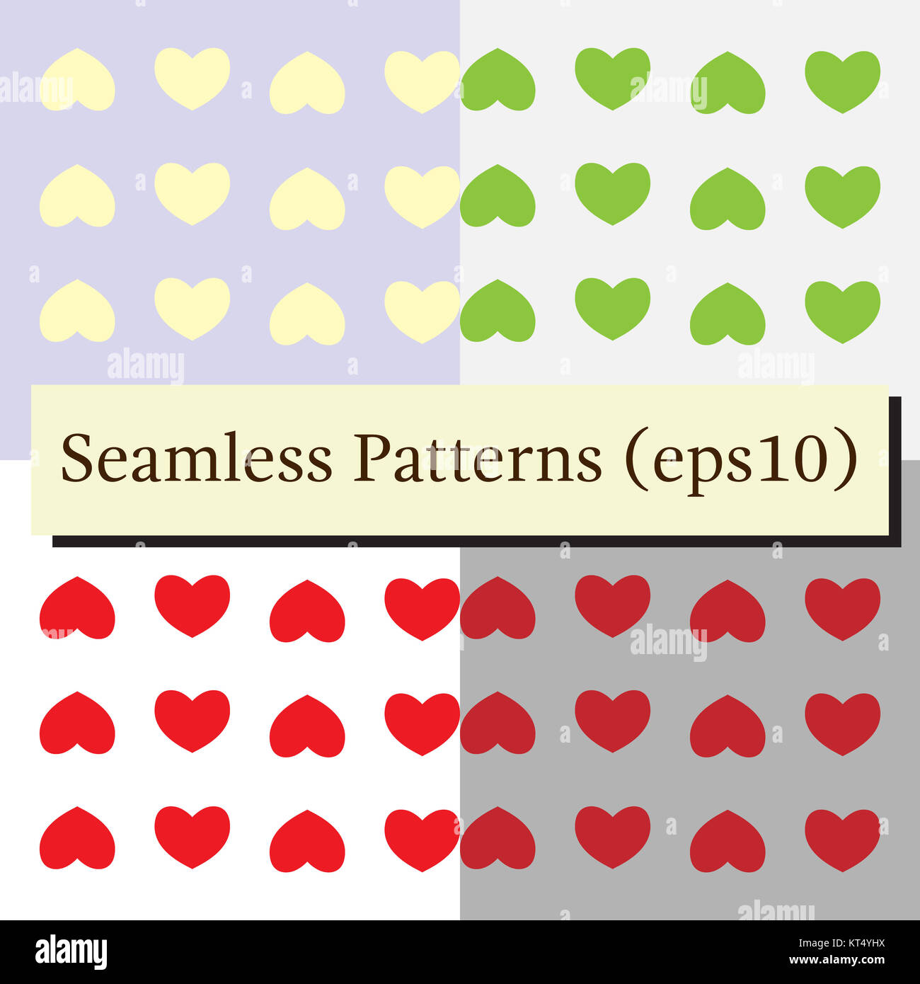 Seamless heart patterns in hi-res stock photography and images - Alamy
