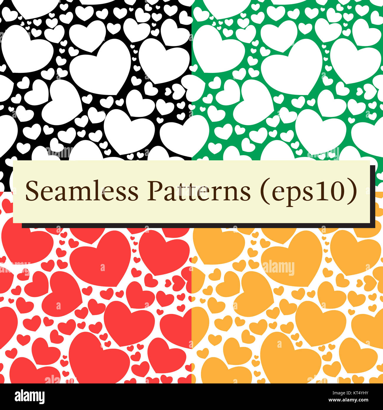 Seamless heart patterns in hi-res stock photography and images - Alamy