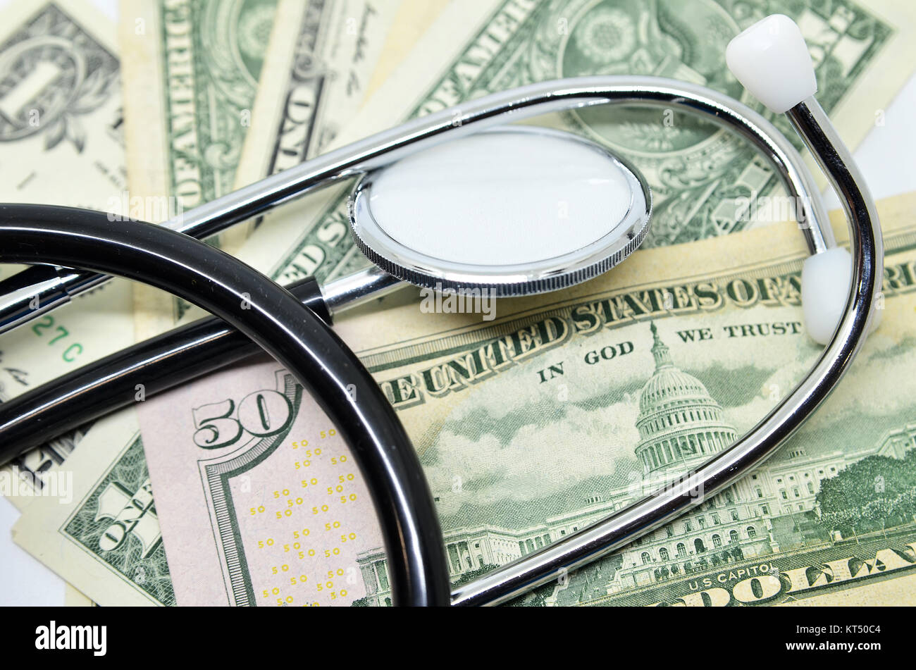 US dollar and stethoscope Stock Photo - Alamy