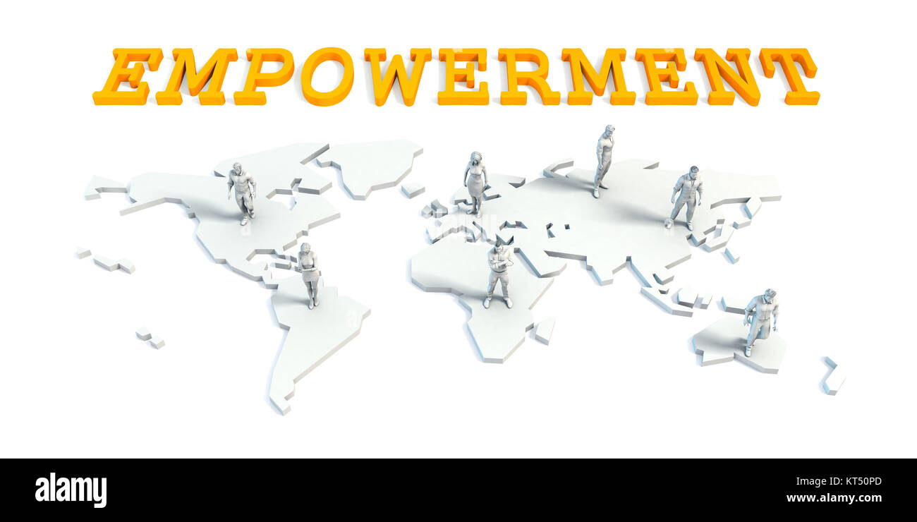 Empowerment Concept with Business Team Stock Photo - Alamy