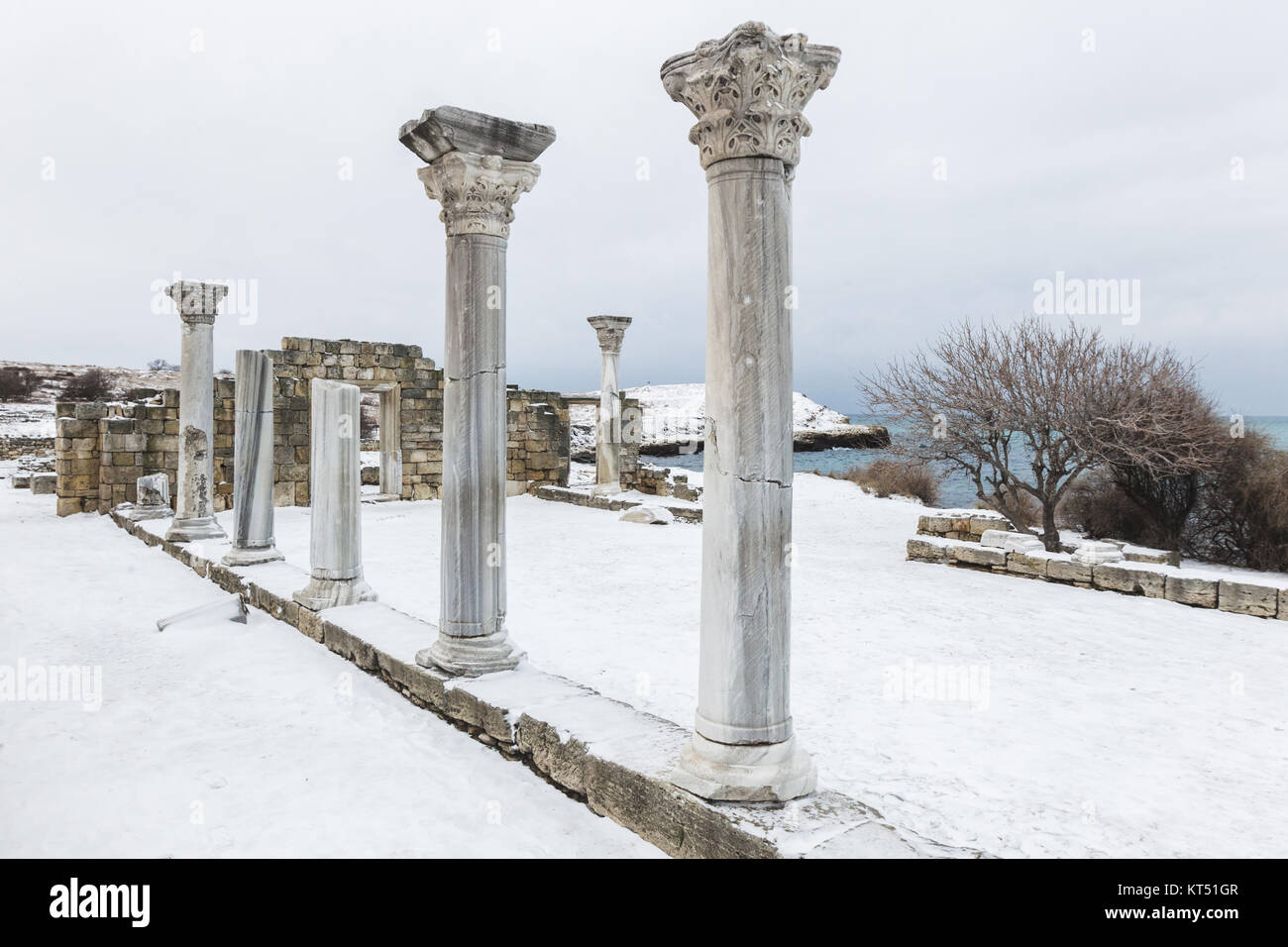 Chersonesus ruins in Crimea, Sevastopol in winter time Stock Photo - Alamy