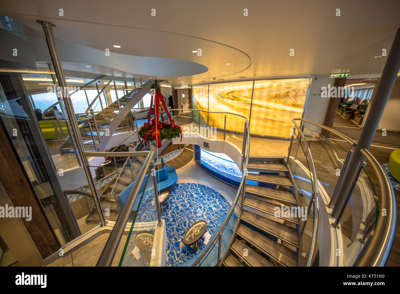 Ship interior staircase hi-res stock photography and images - Alamy
