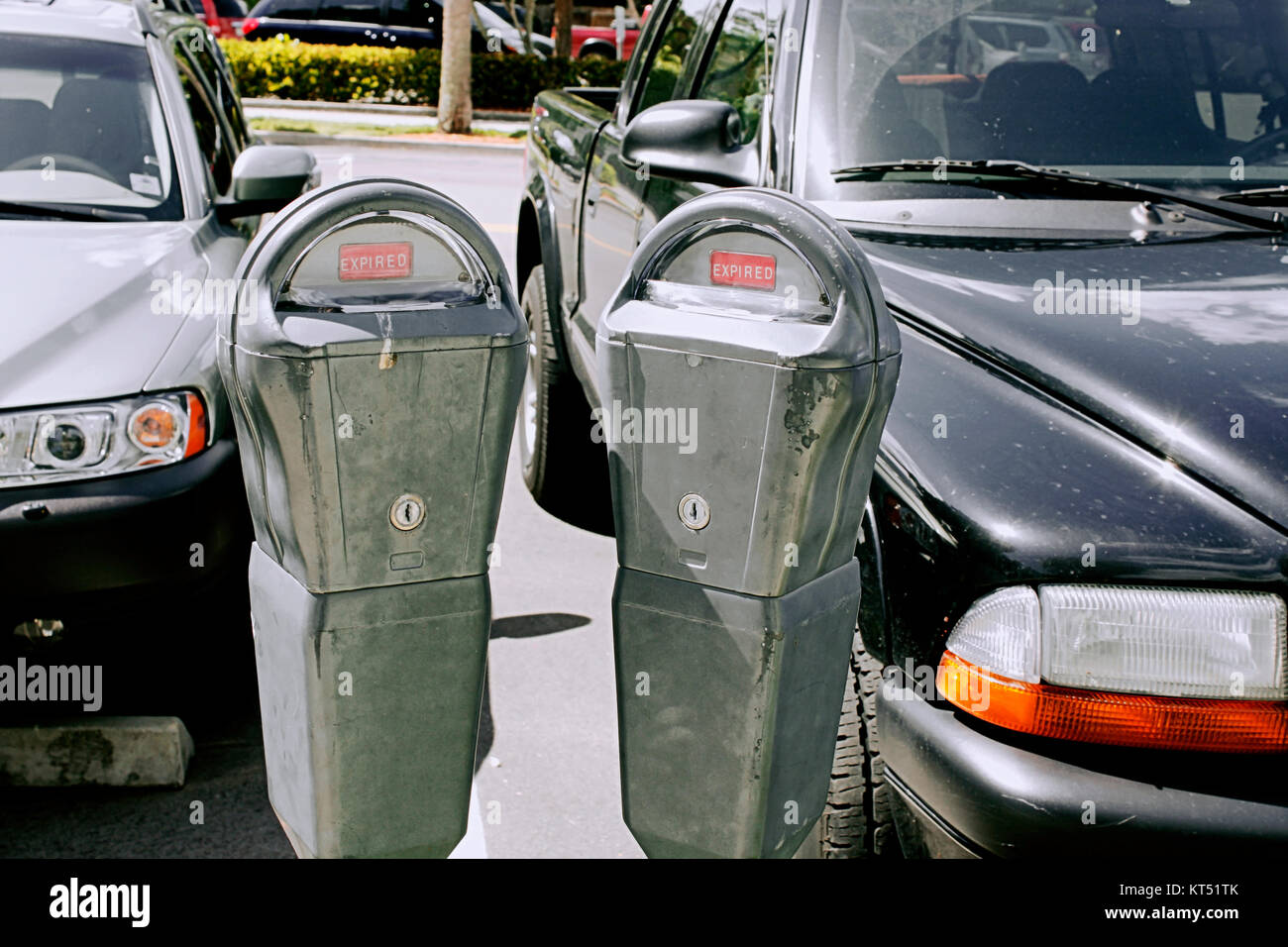 parking meters expired forbidden meter maid crime Stock Photo - Alamy