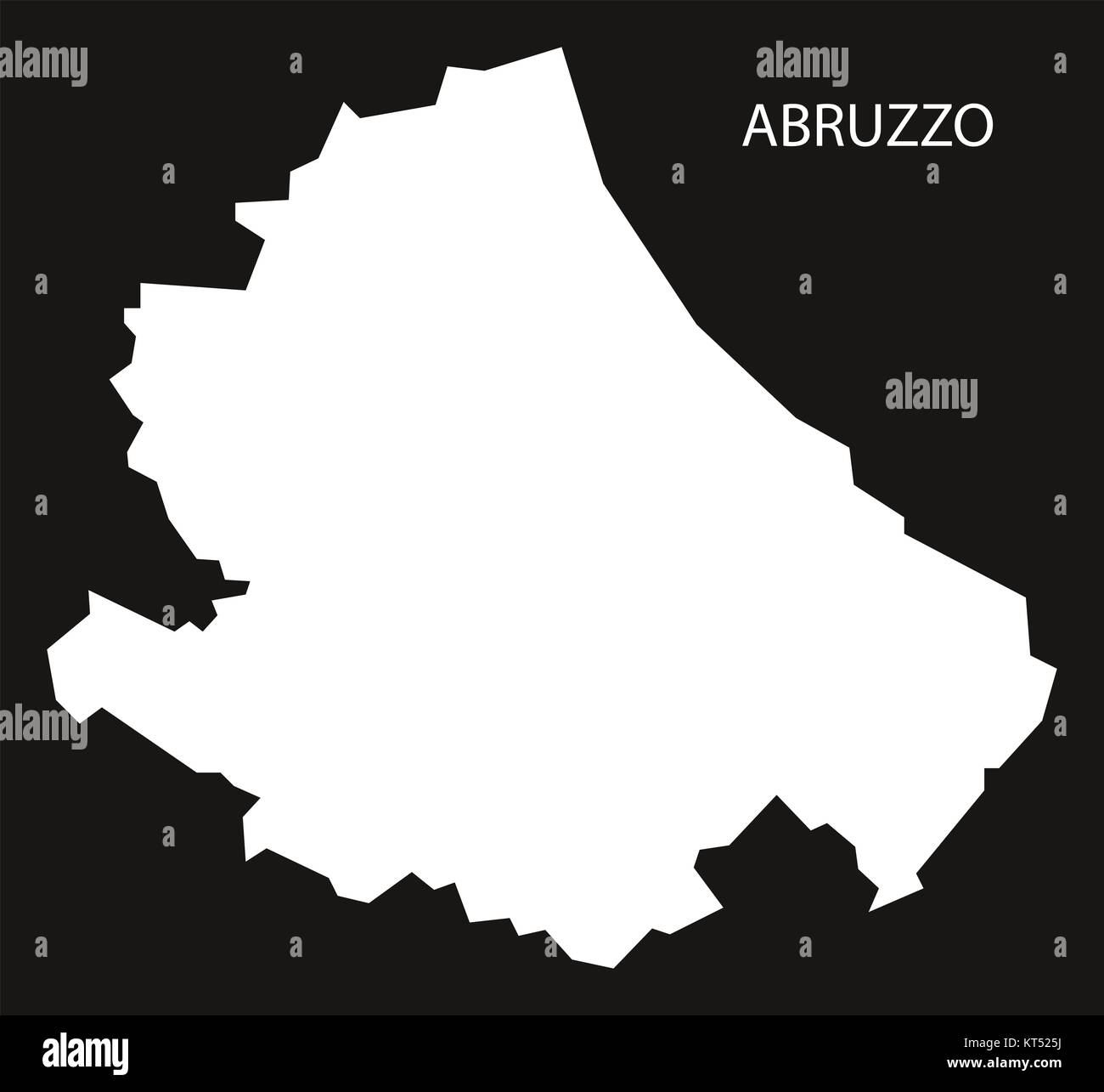 Abruzzo region map hi-res stock photography and images - Alamy