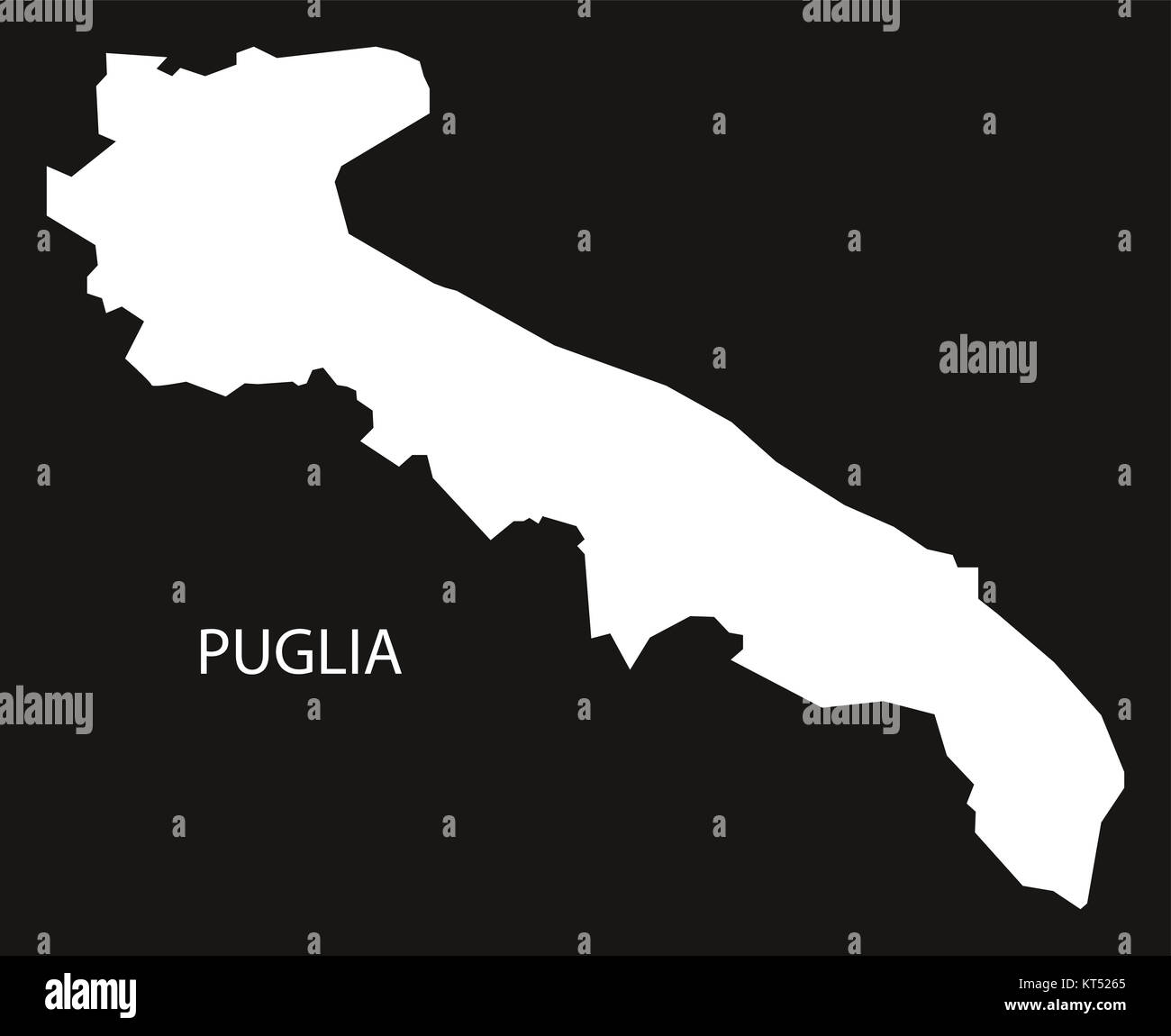 Puglia map hi-res stock photography and images - Alamy