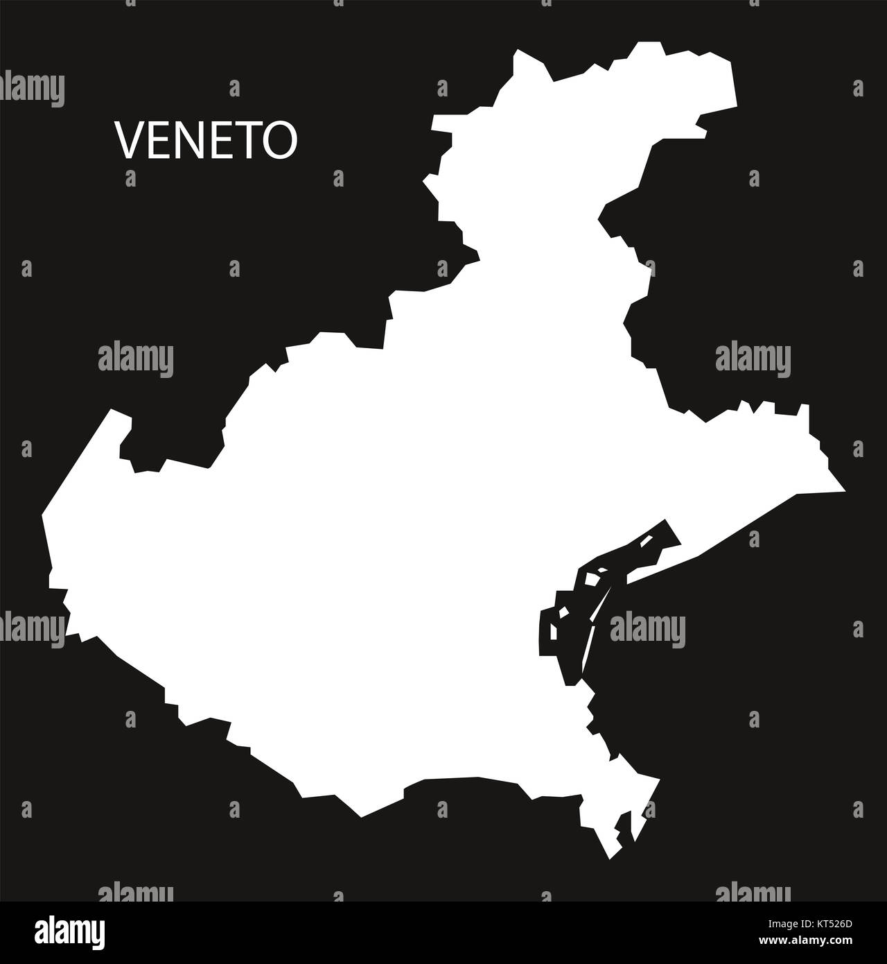 Veneto region map hi-res stock photography and images - Alamy
