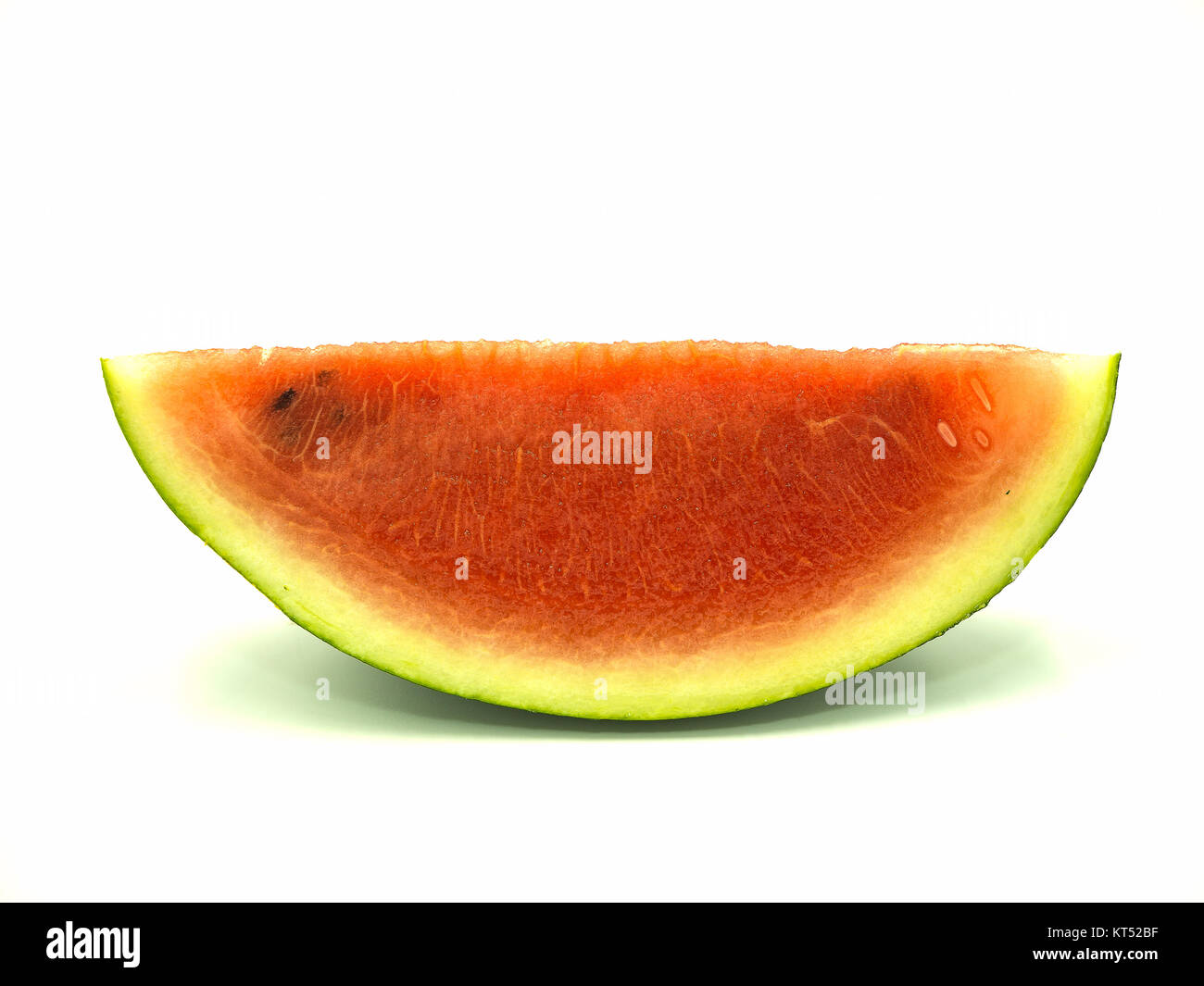 Slice of watermelon on isolated white background Stock Photo - Alamy