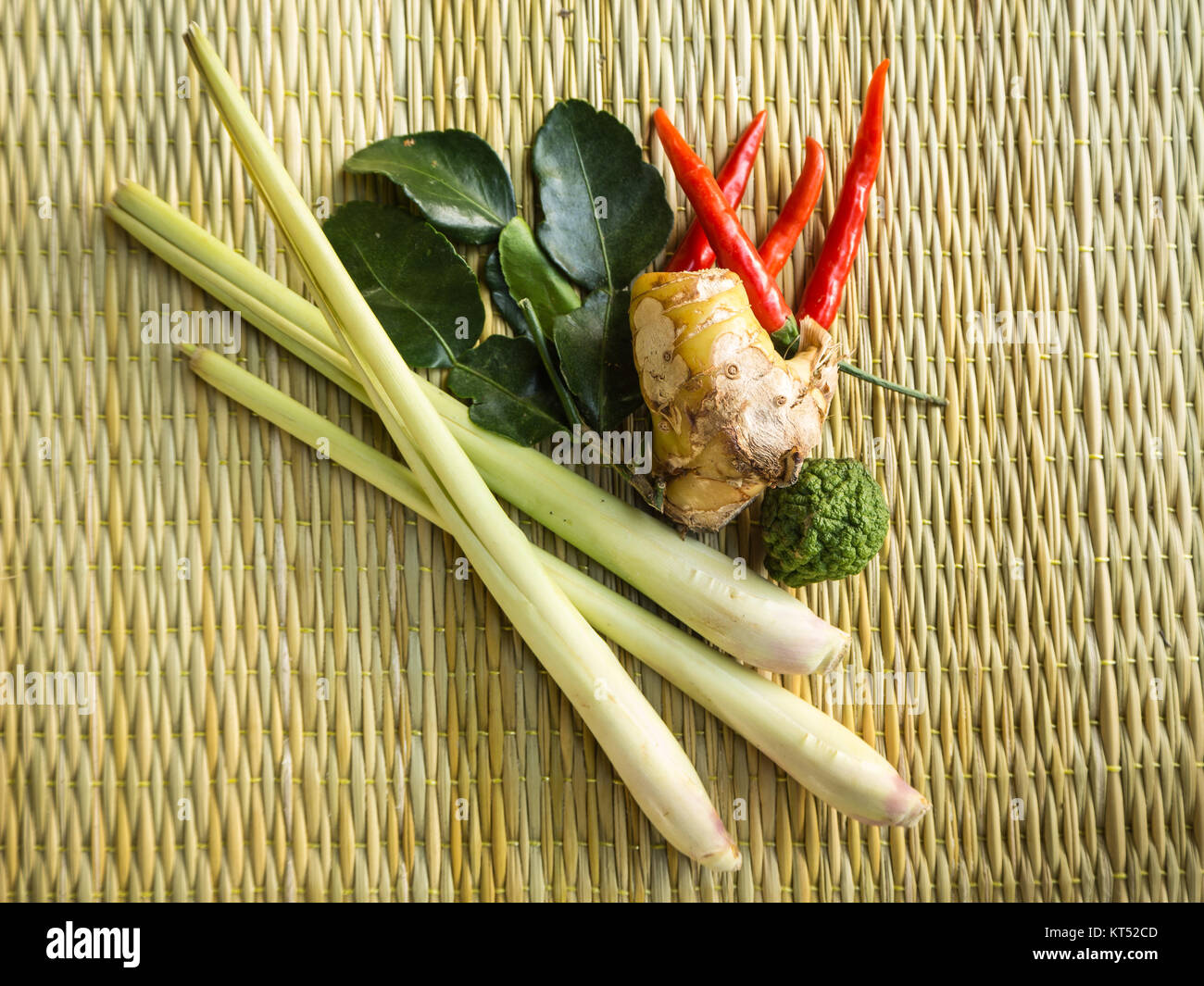 Tom yam Raw Material Stock Photo - Alamy