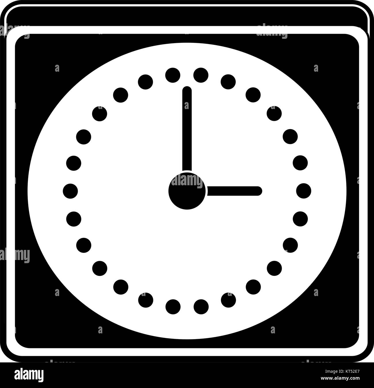 Clock square frame Stock Vector Image & Art - Alamy