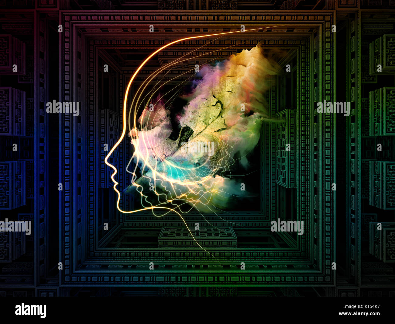 Energy of Thought Patterns Stock Photo - Alamy