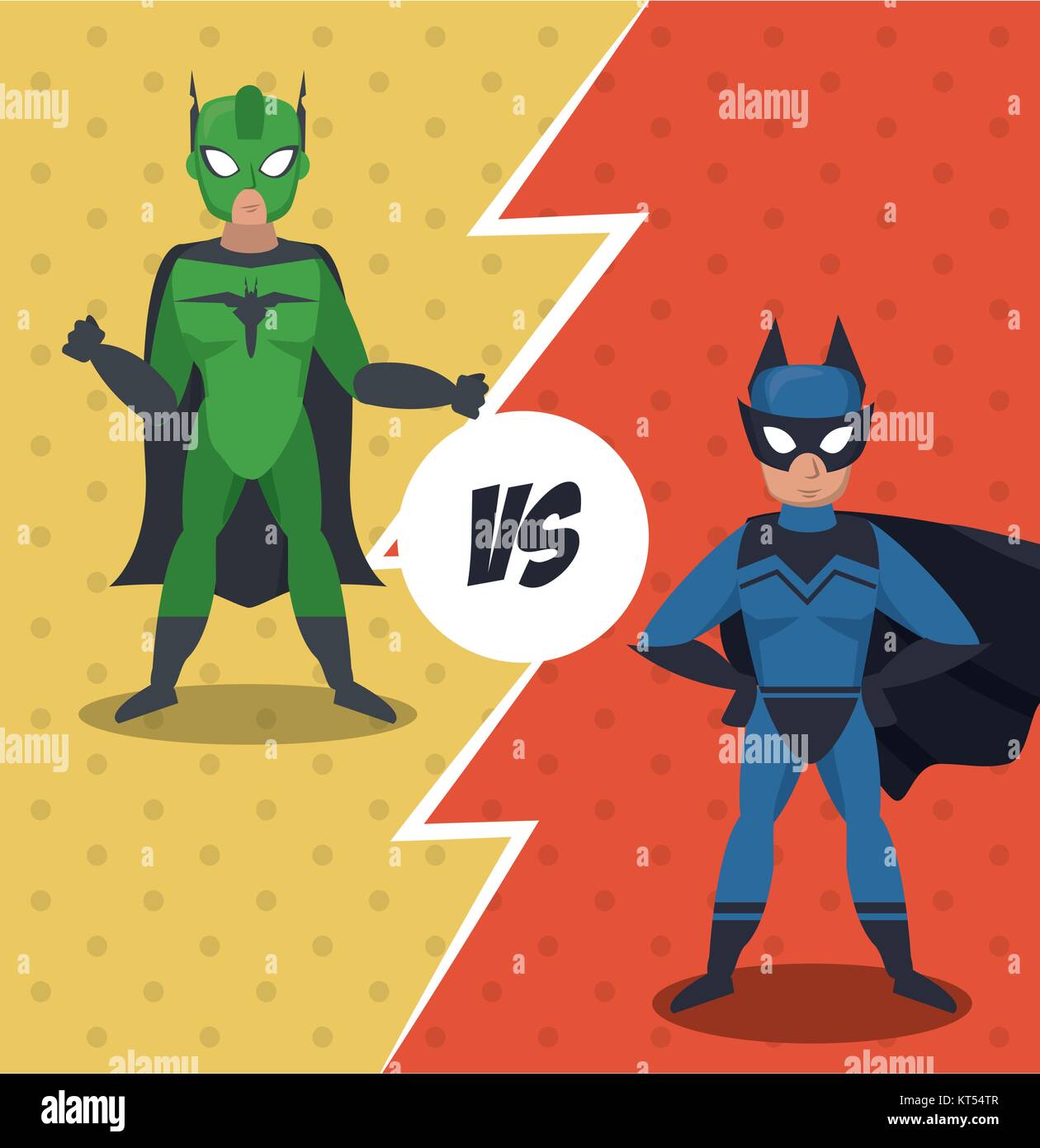 Superheros cartoon hi-res stock photography and images - Alamy