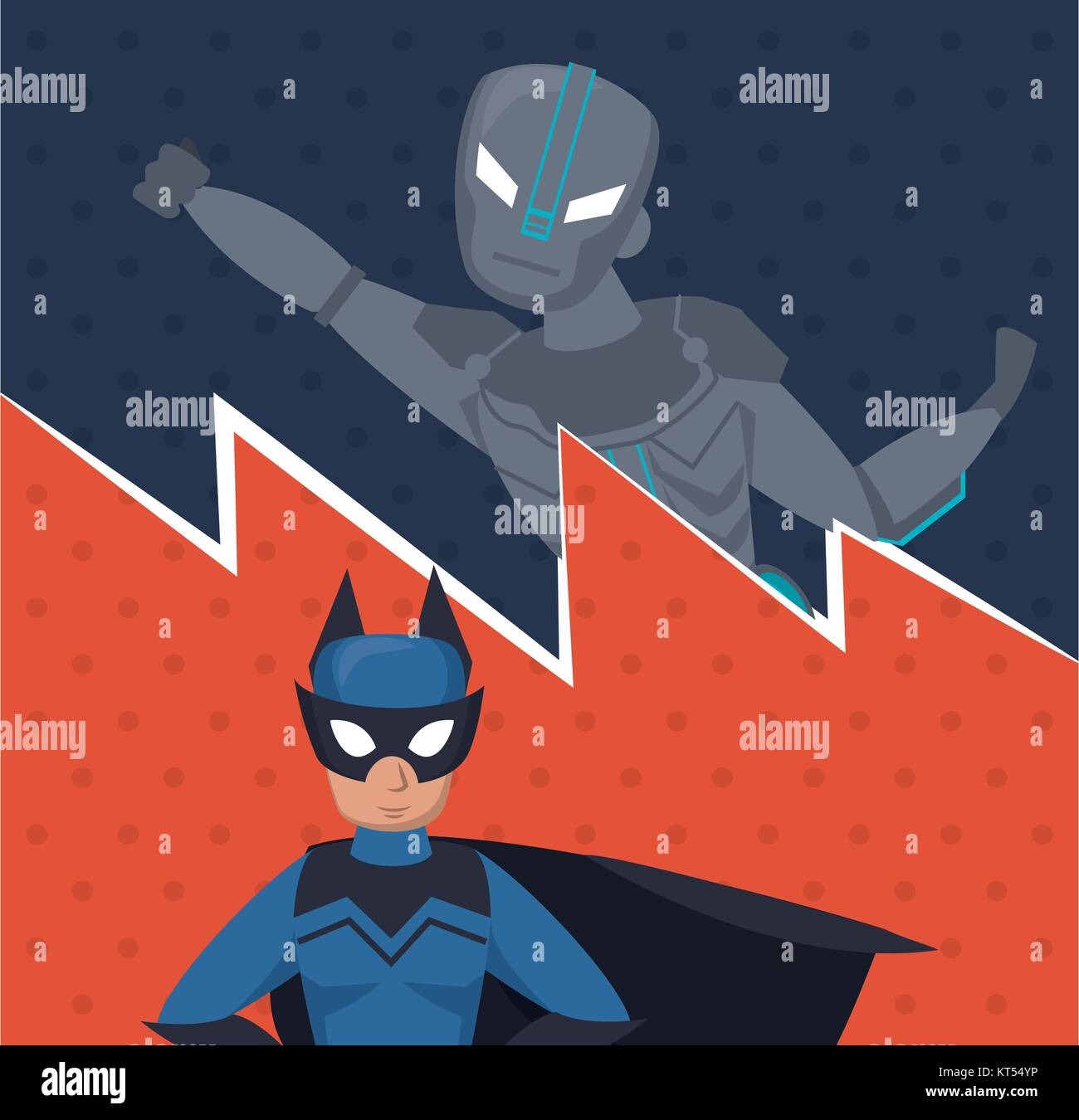 Robotic team Stock Vector Images - Alamy