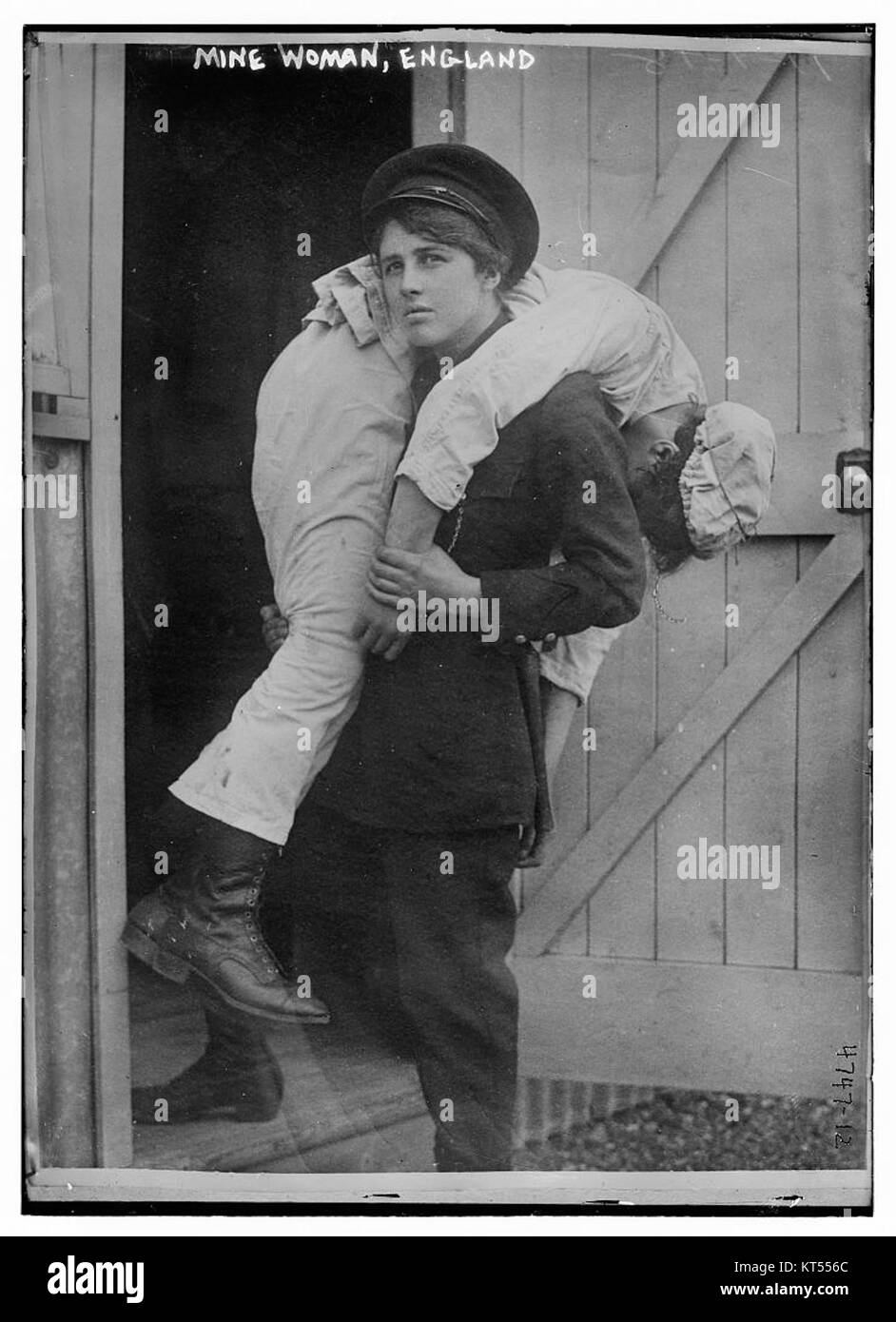 The 'Mine Woman' is an iconic image from England, reflecting the ...