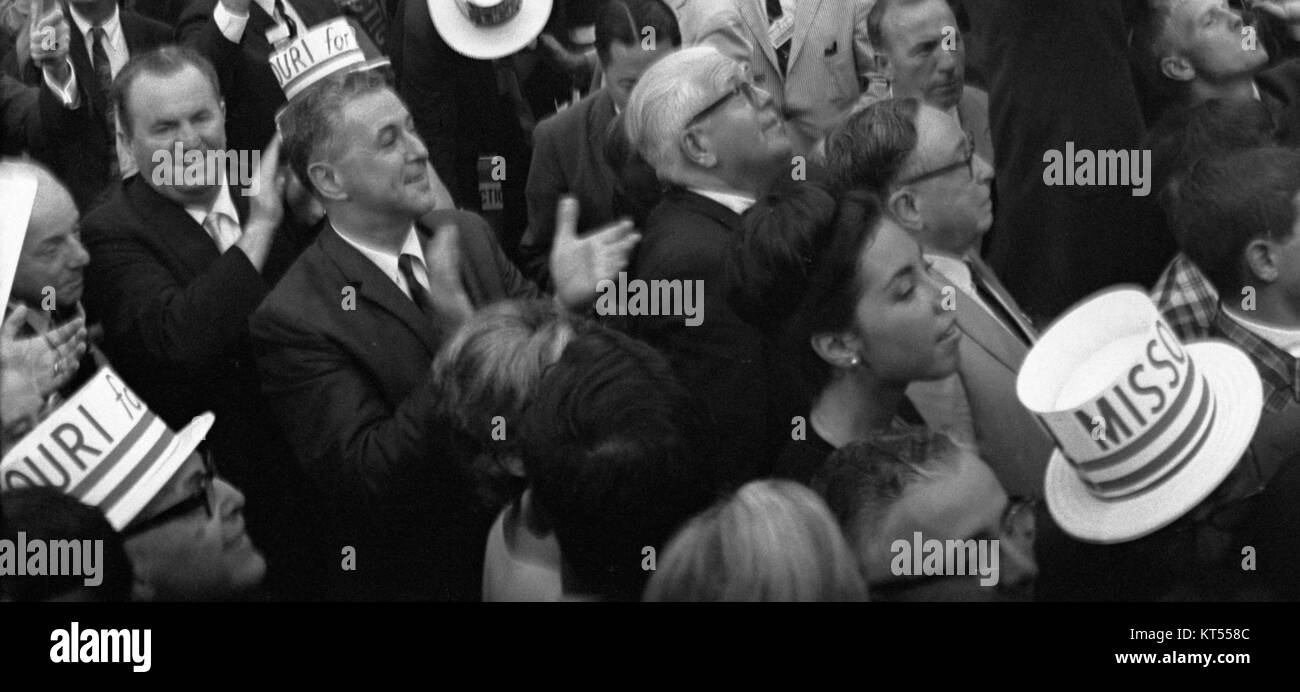 The image shows Missouri delegates at the 1964 Democratic National ...