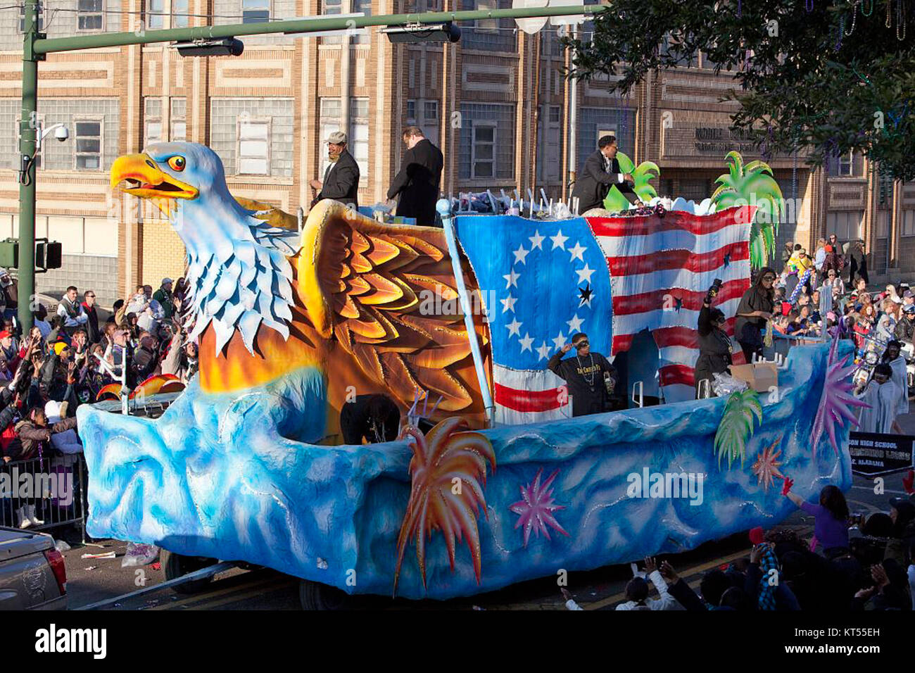 Photograph capturing a scene from the 2010 Mobile Mardi Gras in Mobile ...