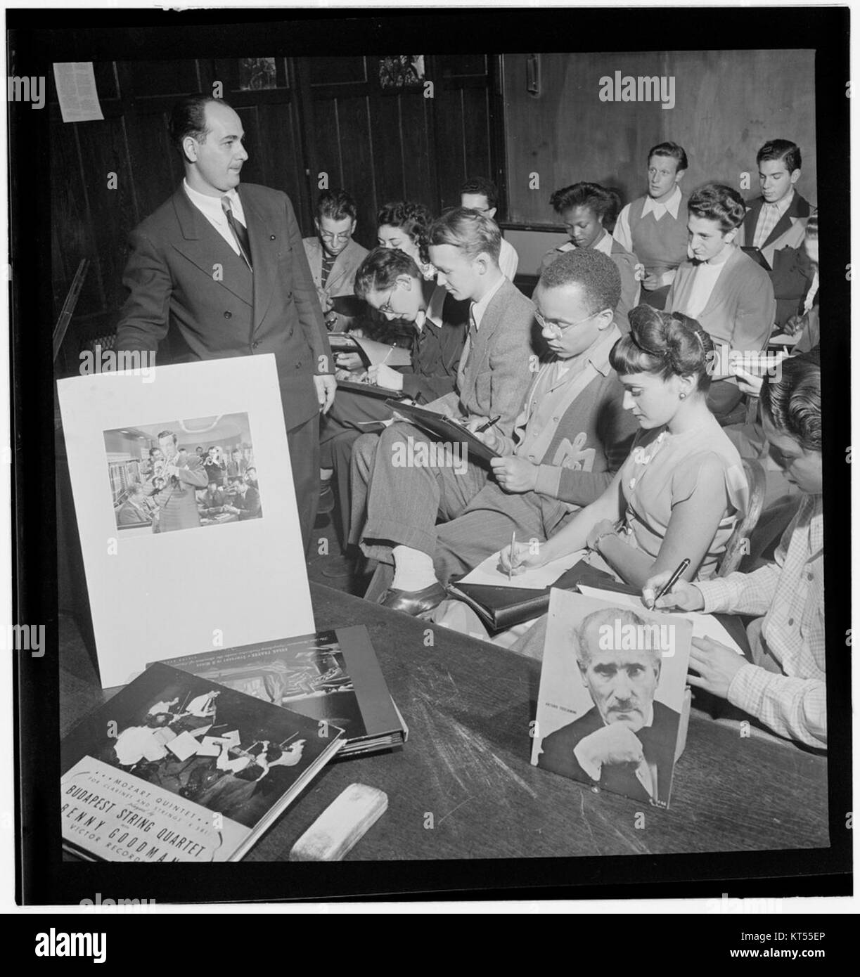 This is a portrait of Arthur Aaron, dating from around July 1947. It ...