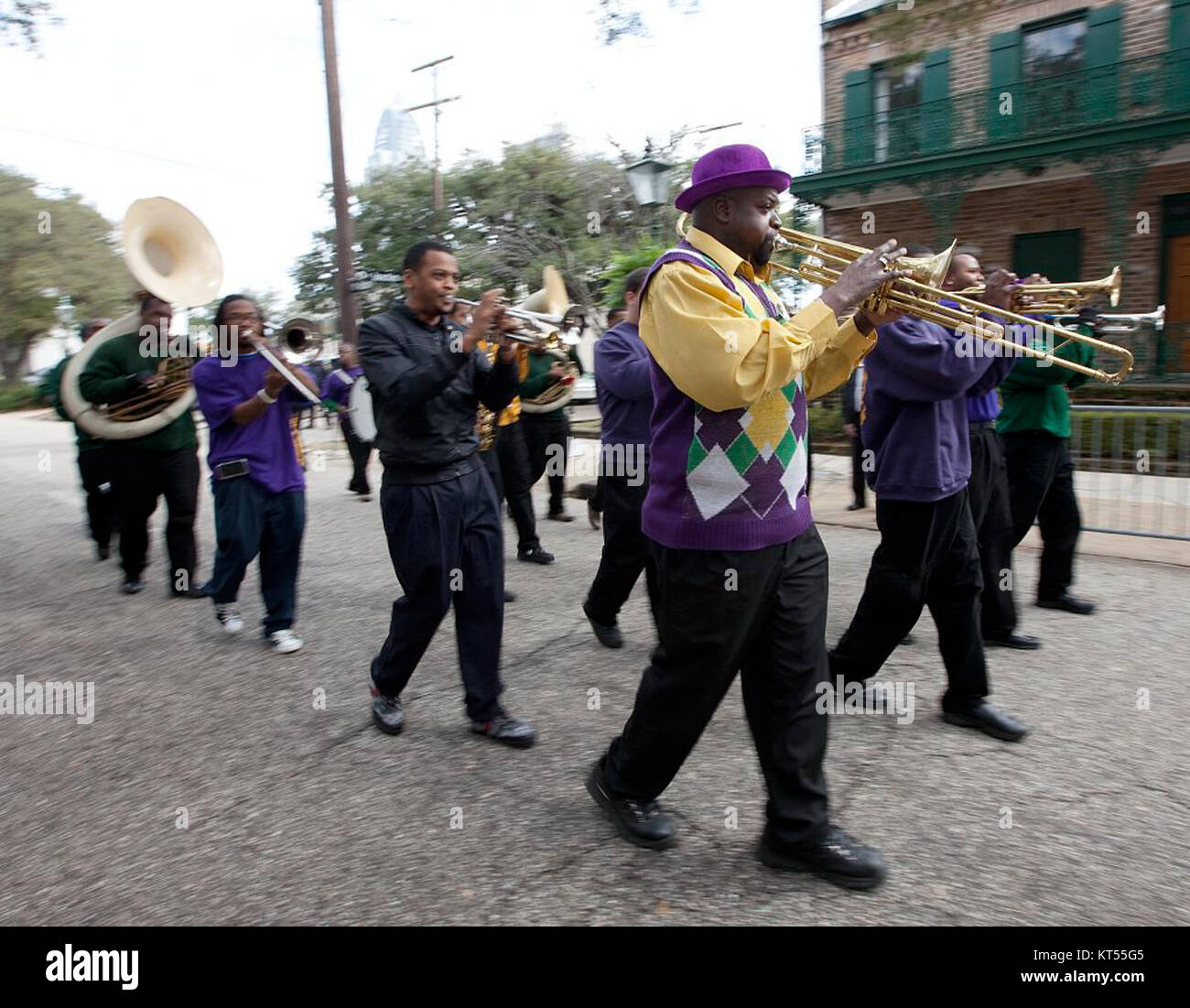 A scene from Mobile Mardi Gras 2010, showcasing the vibrant parades ...