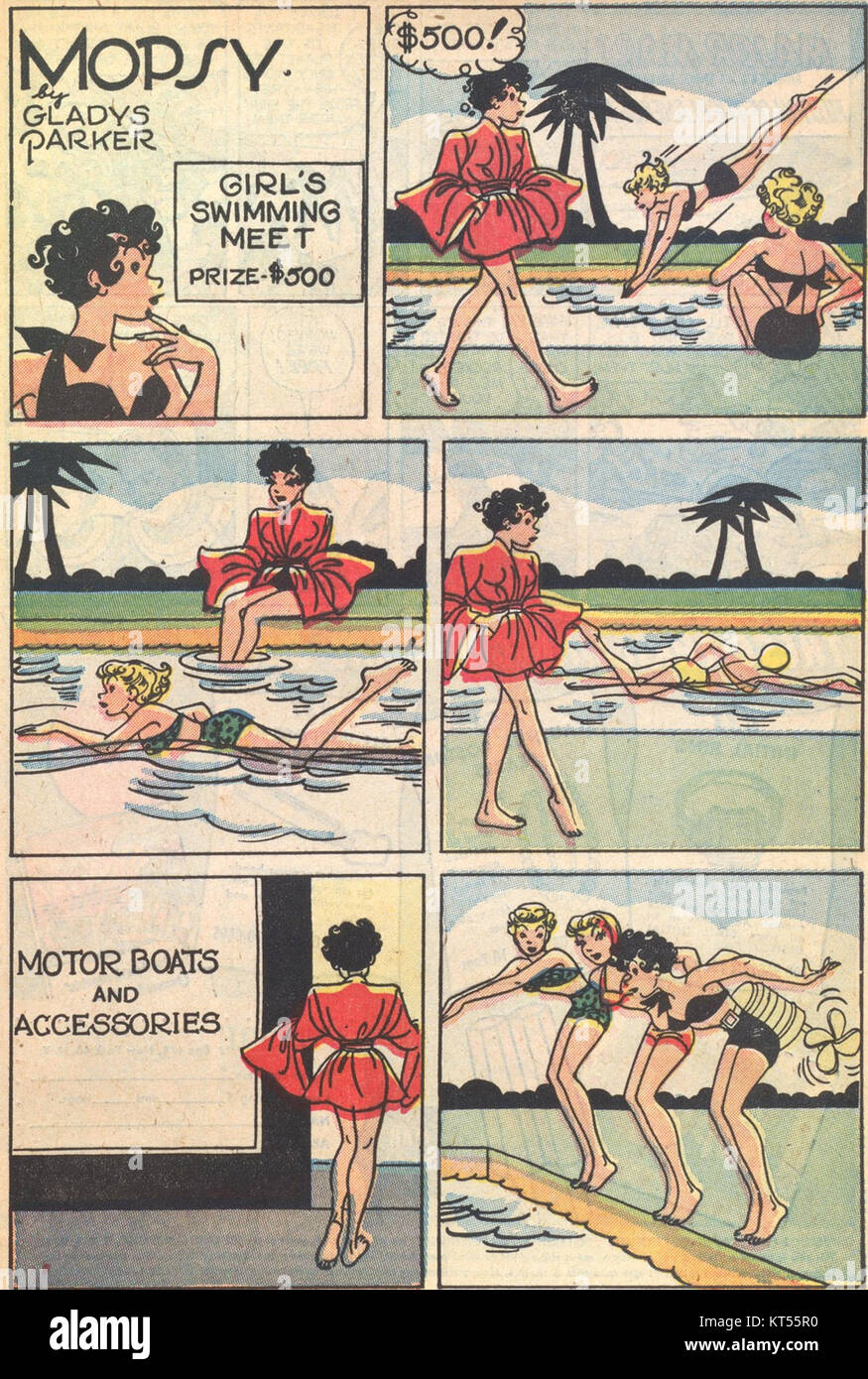 Mopsy, a popular comic strip, features a lighthearted narrative and humor. This issue (Vol. 1 ...