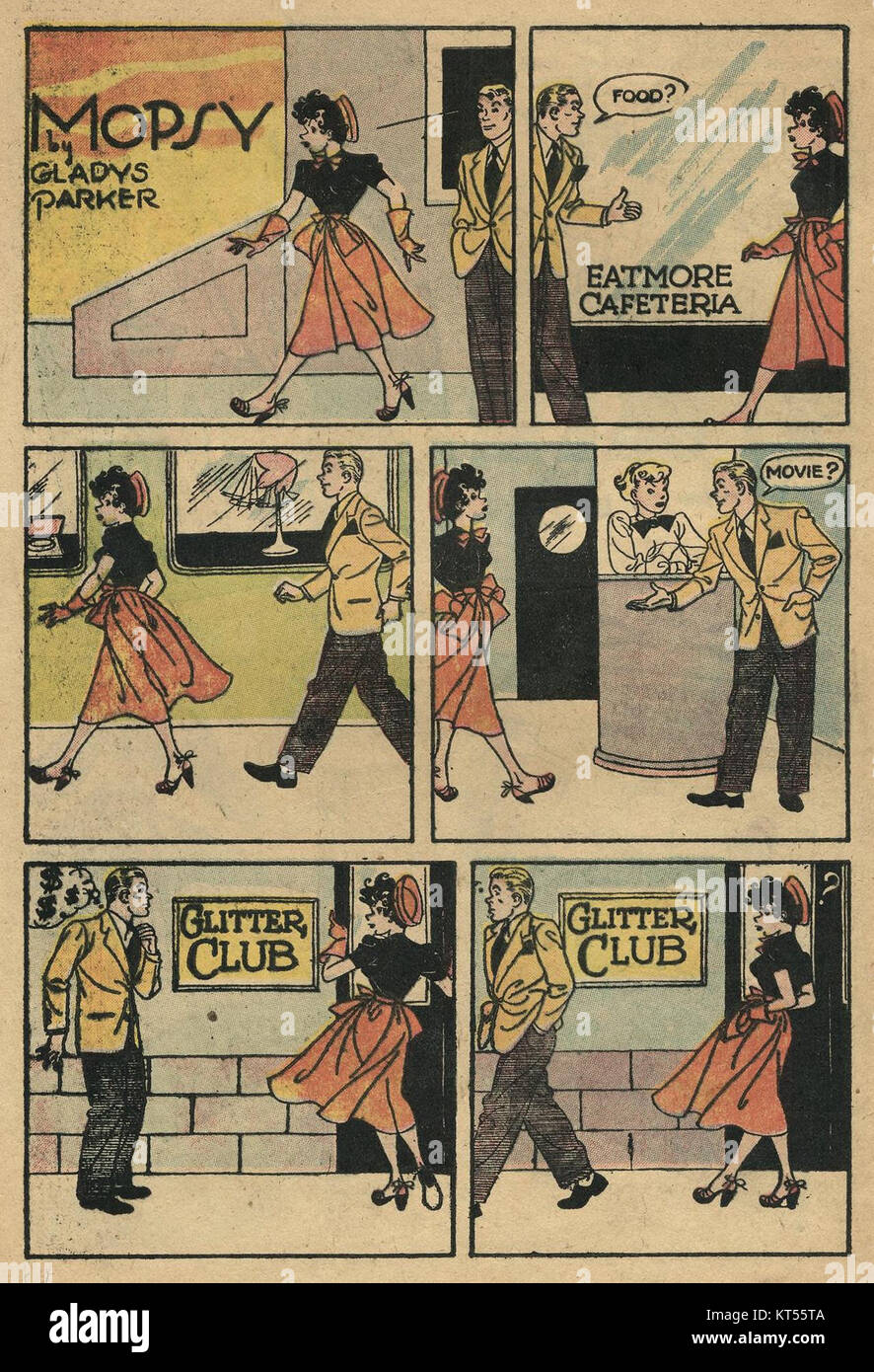 Cartoon strip 1920s hi-res stock photography and images - Alamy