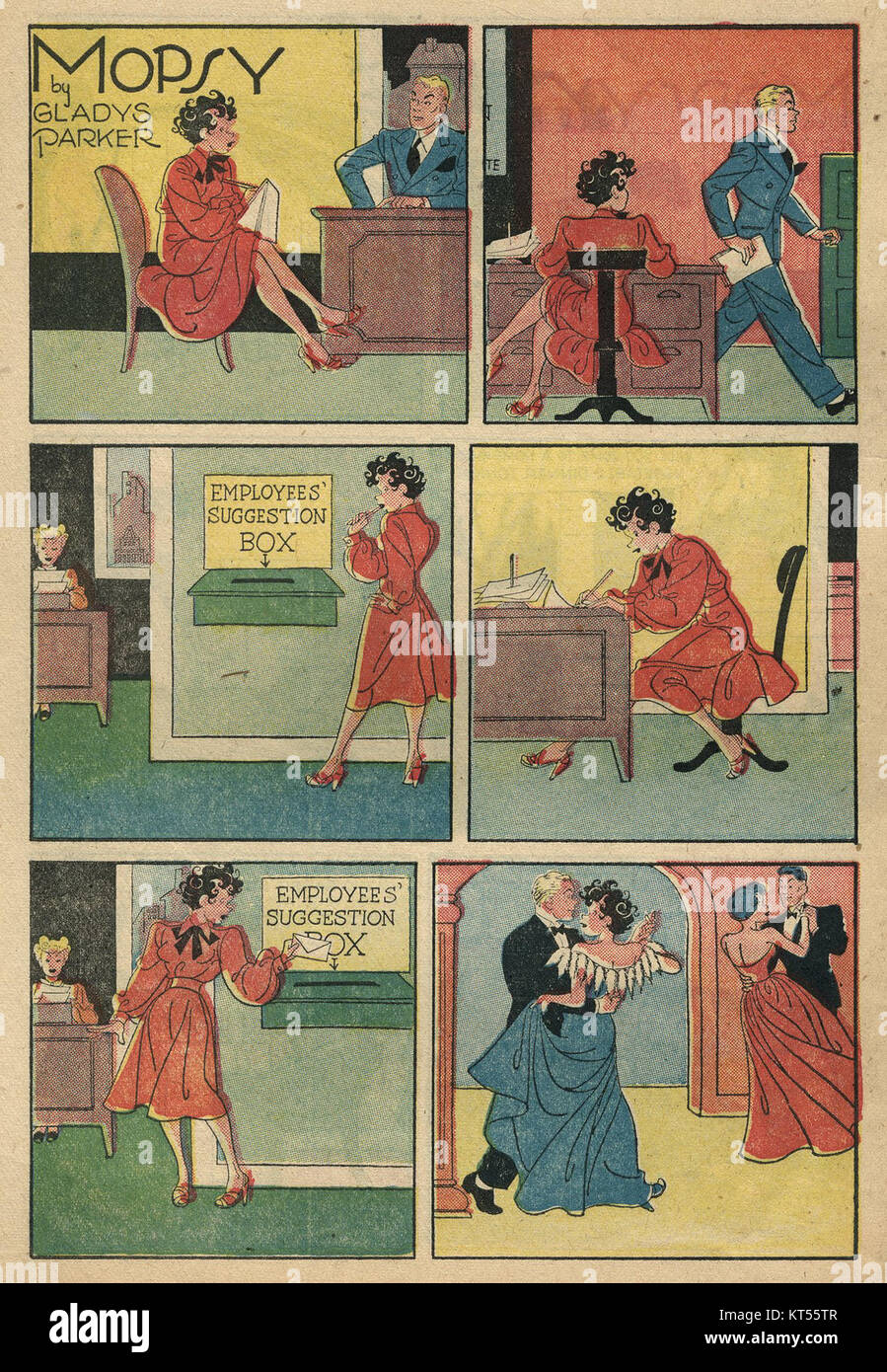 This edition of 'Mopsy' from TV Teens features stories and illustrations about teen life ...