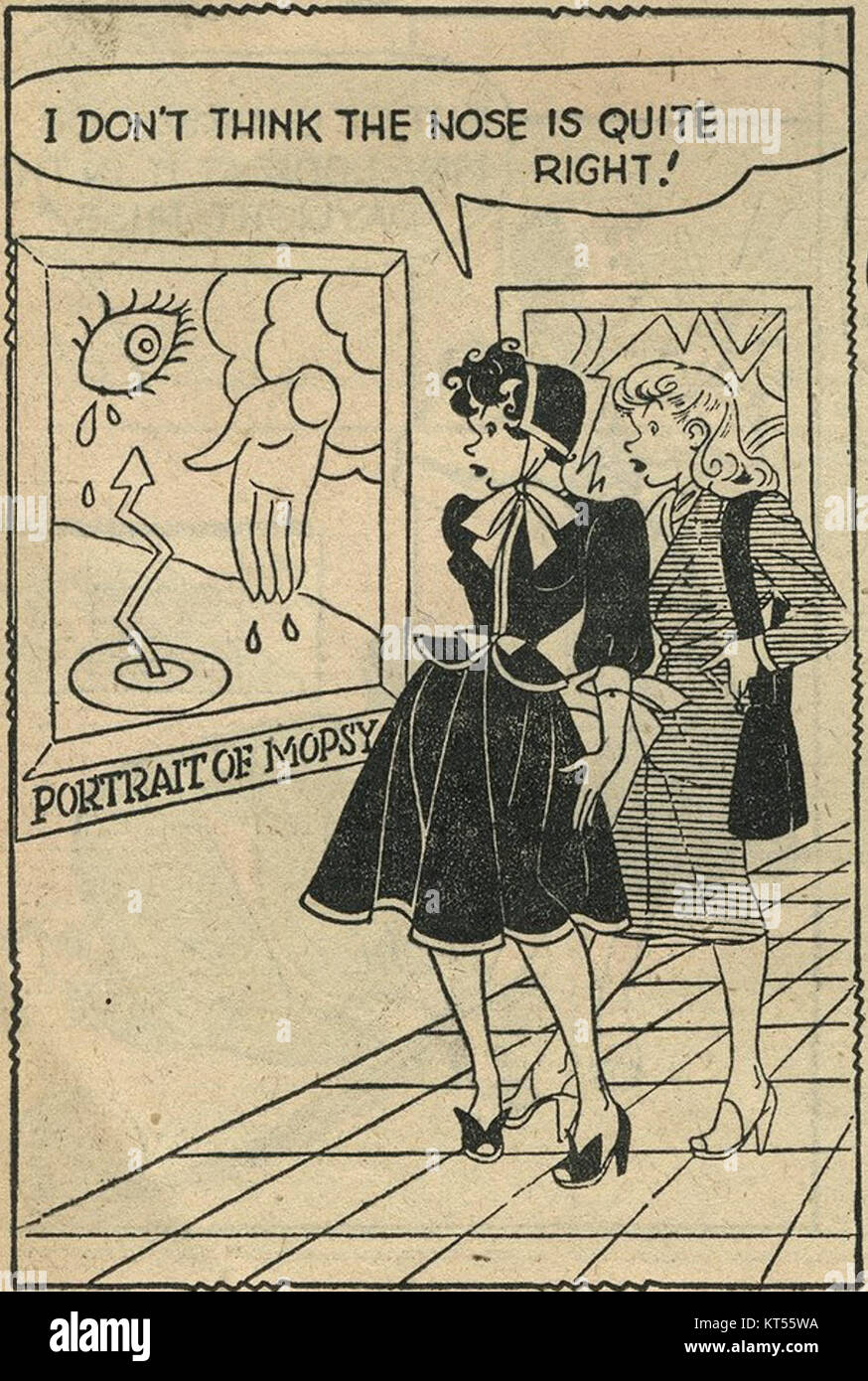 Mopsy is a comic strip featured in TV Teens, Vol. 2, No. 7, showcasing ...