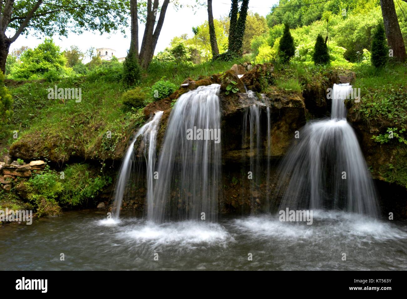 waterfall on the river Stock Photo - Alamy