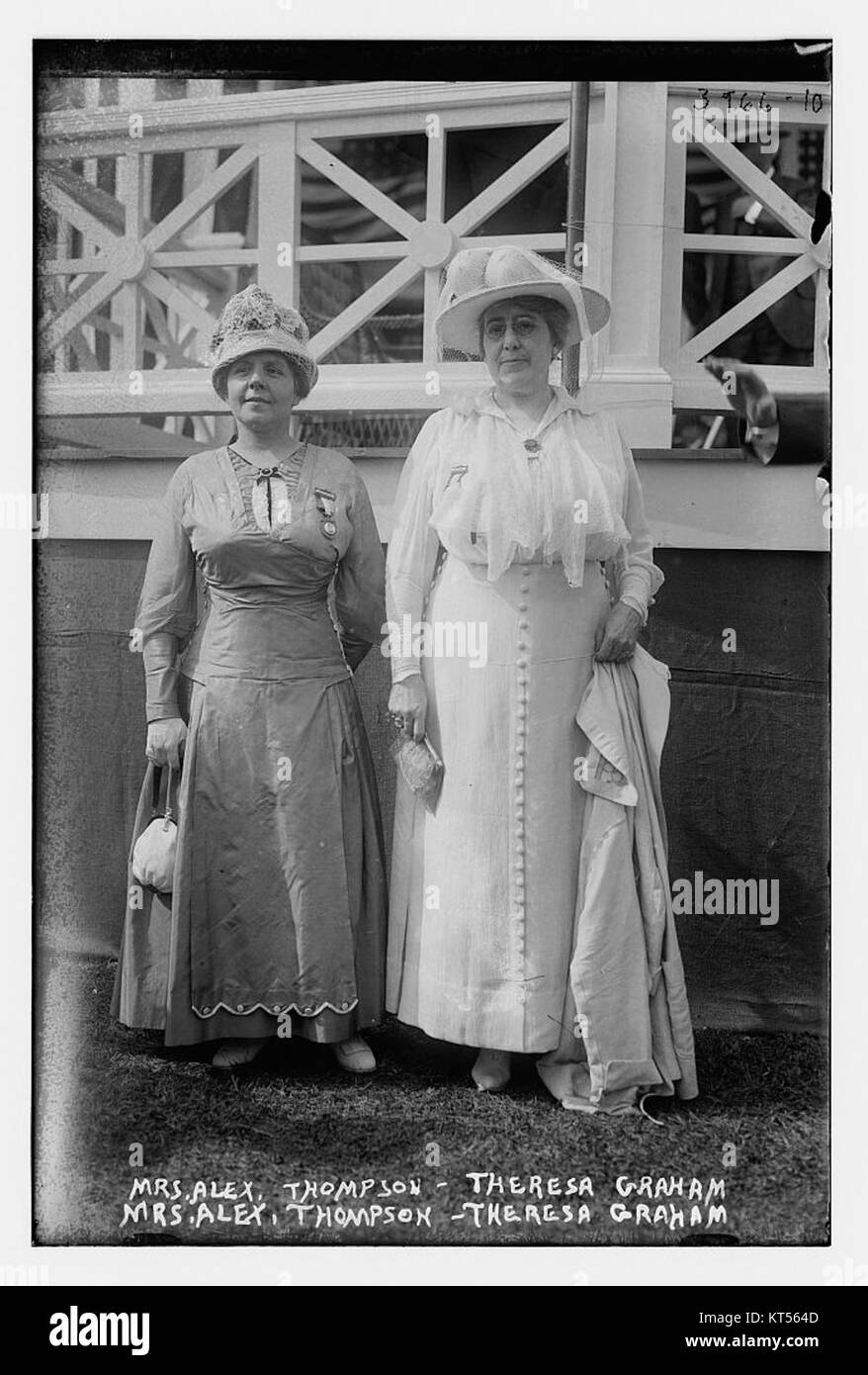 This photograph features Mrs. Alex Thompson and Theresa Graham ...