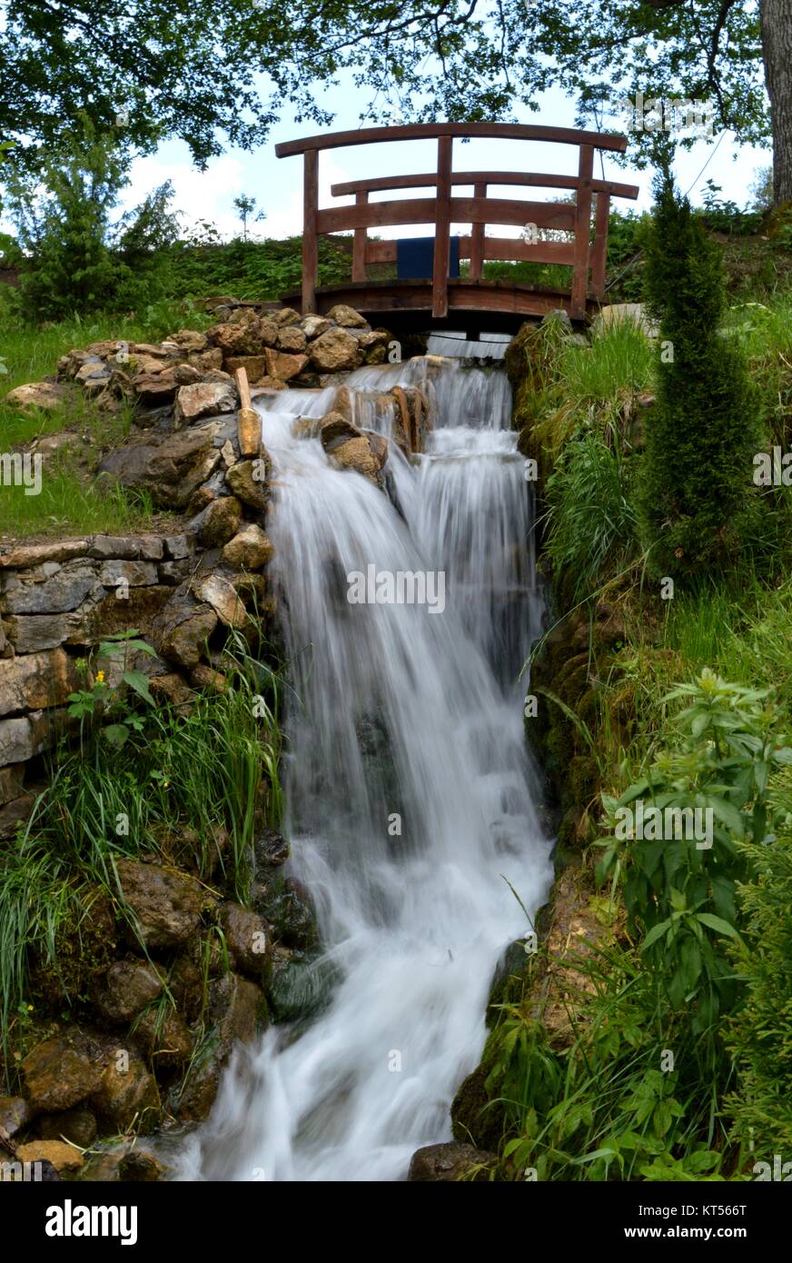 waterfall on the river Stock Photo - Alamy