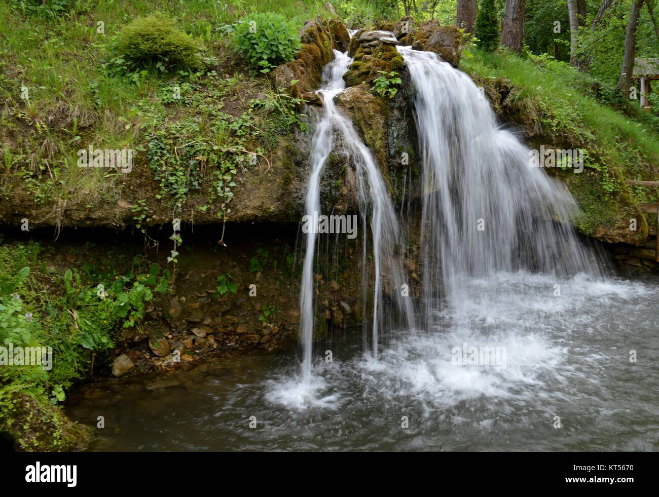 waterfall on the river Stock Photo - Alamy