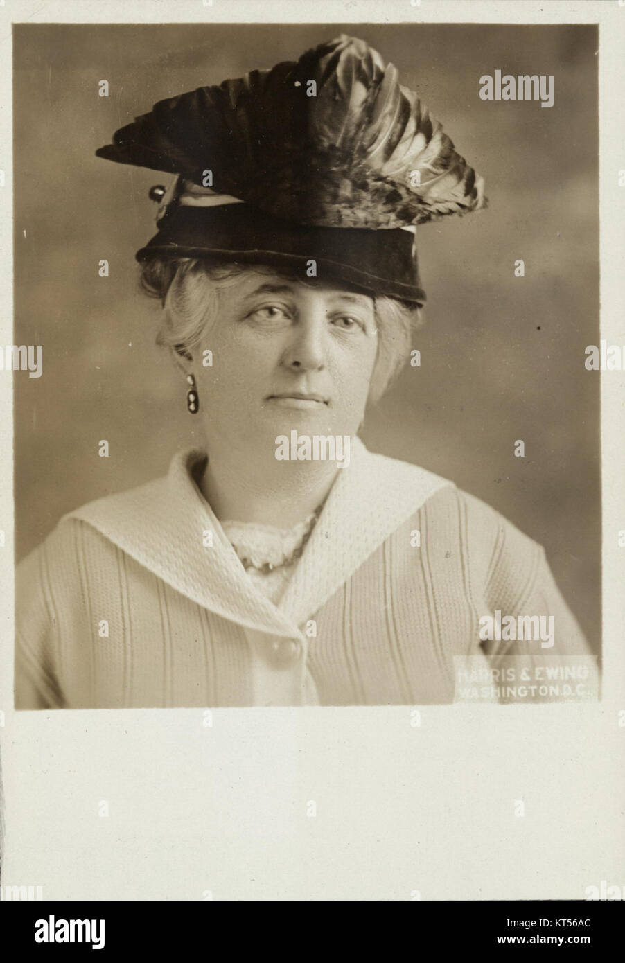 A photograph or portrait of Mrs. Minnie E. Brooke, possibly an ...