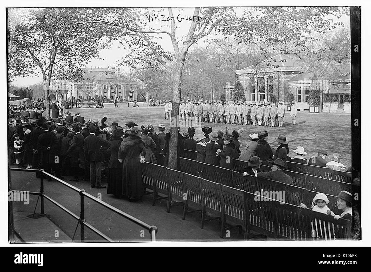 Zoo guards at a New York zoo are shown in action, ensuring the safety ...