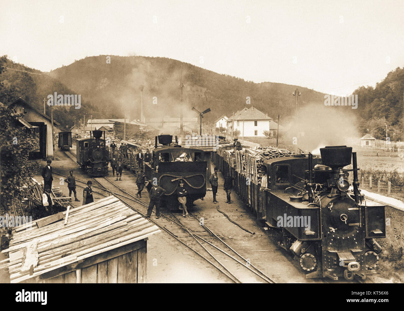 A photograph of the narrow-gauge railway on the Ostbahn, specifically ...