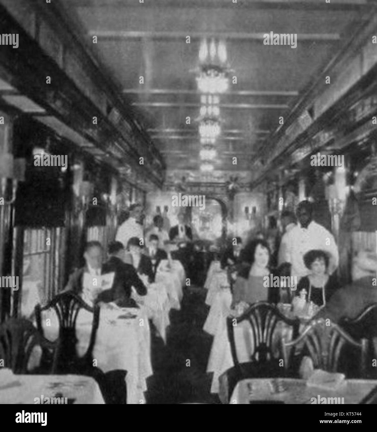 Vintage dining car Black and White Stock Photos & Images - Alamy