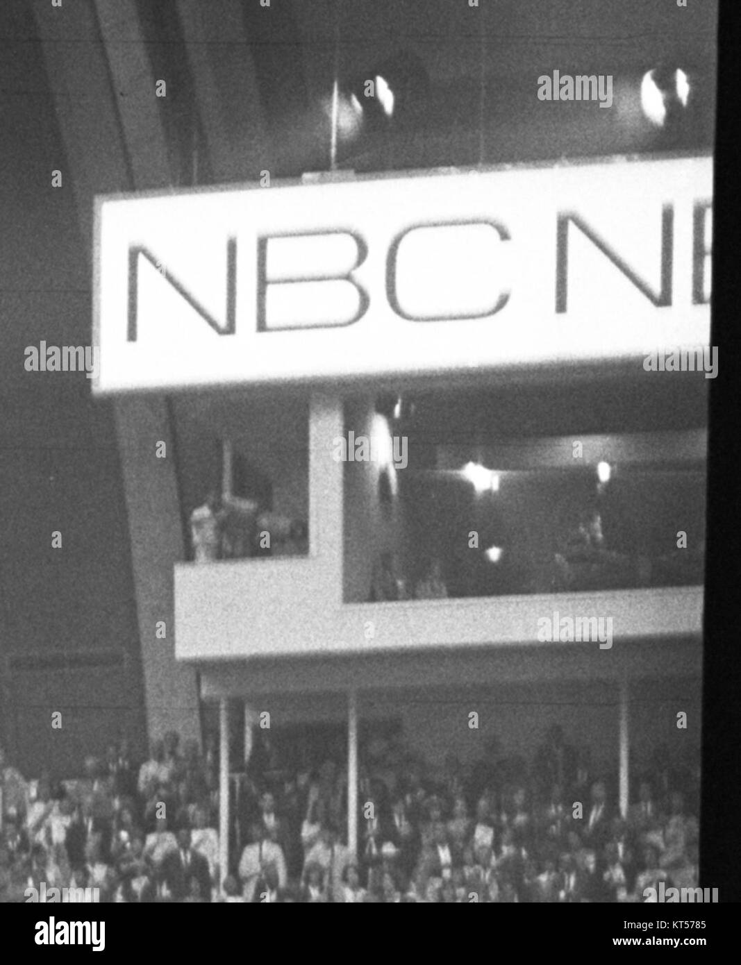 The NBC News booth at the 1964 Democratic National Convention (DNC) was ...