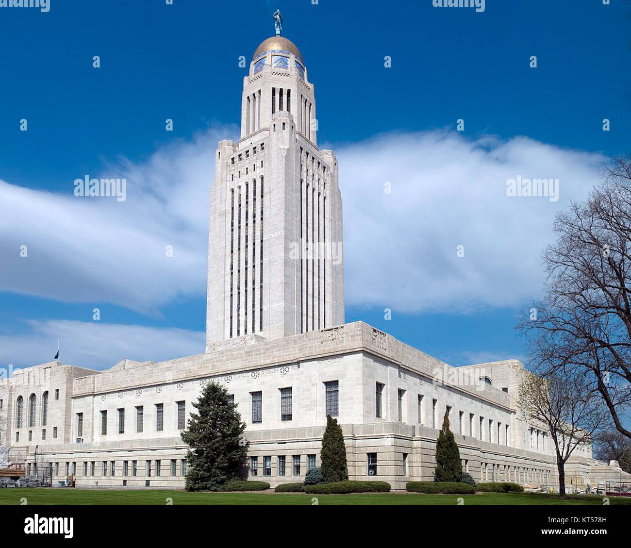 The Nebraska State Capitol, located in Lincoln, Nebraska, is a ...