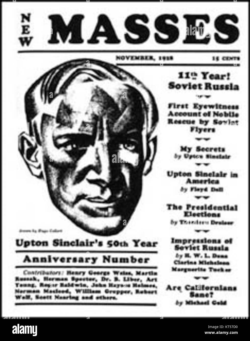 The November 1928 edition of *New Masses*, a left-wing political ...