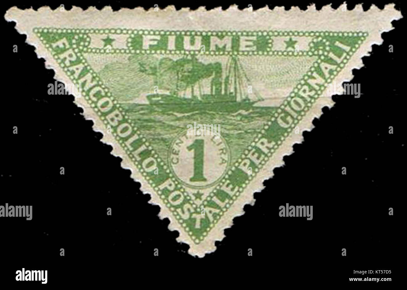 This 1920 stamp from the city of Fiume, now known as Rijeka in Croatia ...