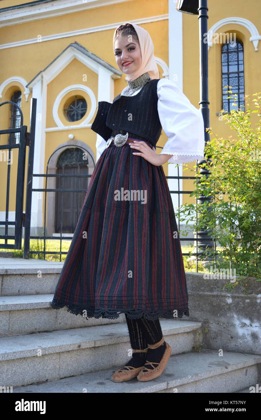 girl in folk costume Stock Photo - Alamy