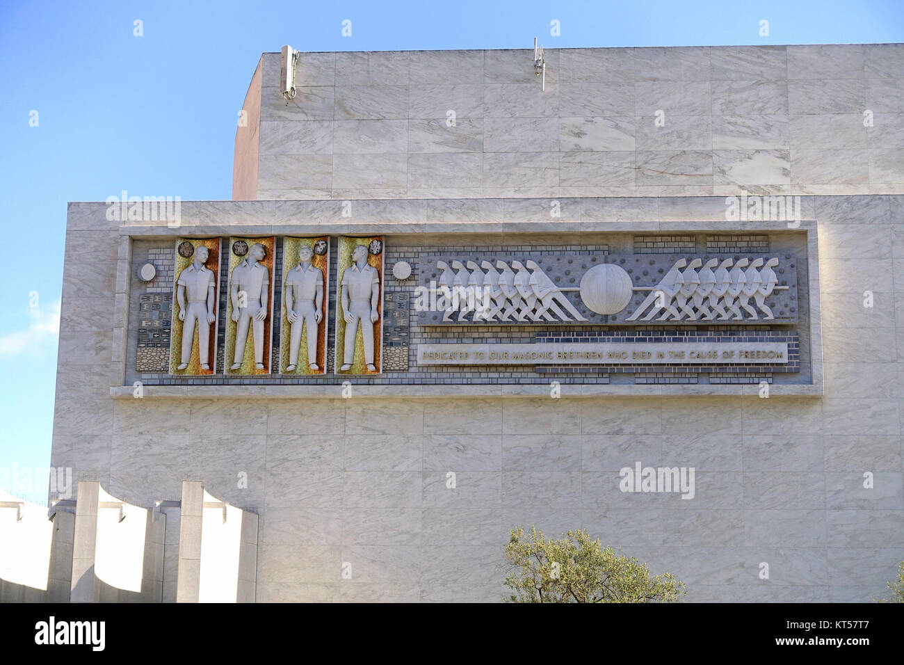 The Nob Hill Masonic Center in San Francisco, California, captured in a ...