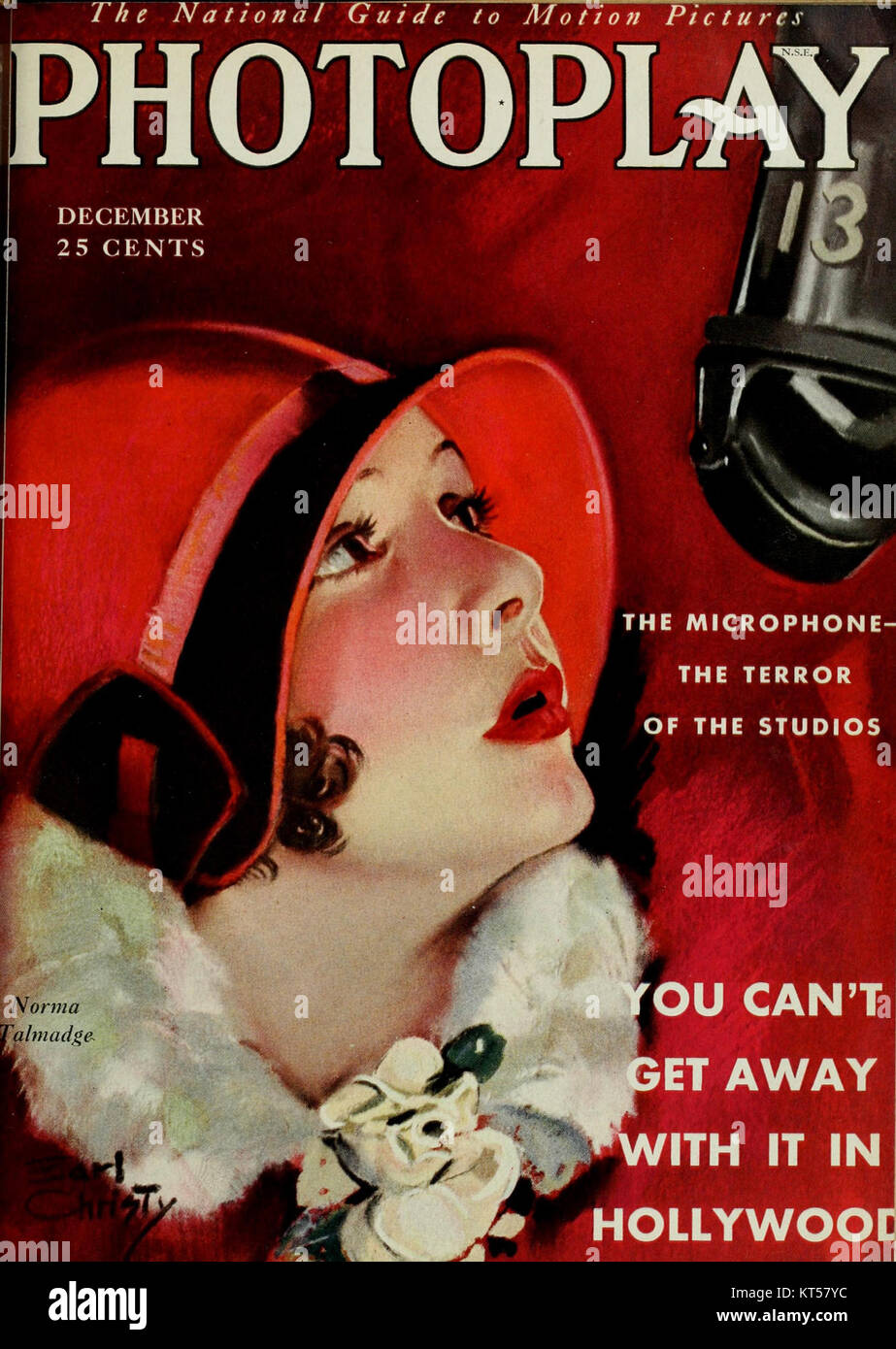 The cover of Photoplay magazine featuring Norma Talmadge, a silent film ...