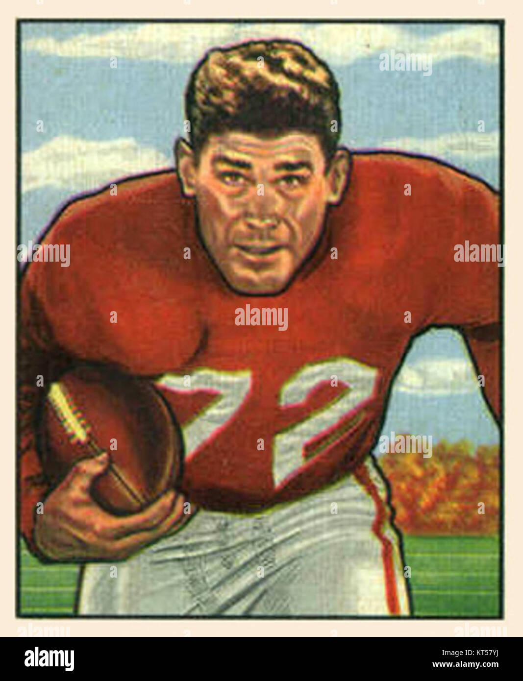 This 1950 Bowman card features Norm Standlee, a former professional ...