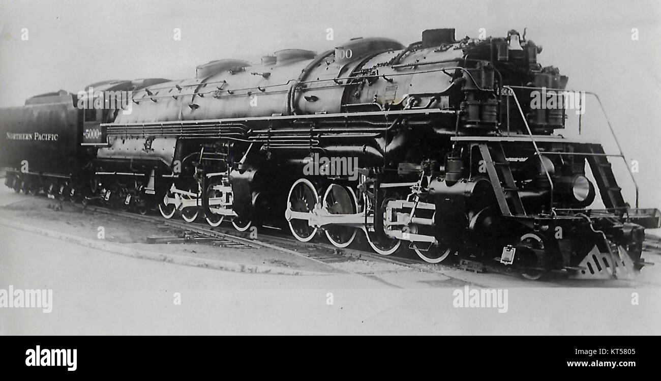 The Northern Pacific locomotive 5000, built in 1929, was one of the ...