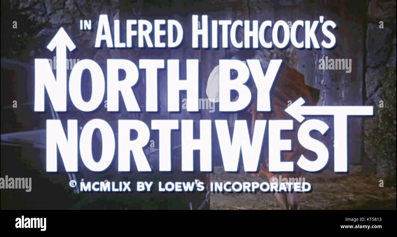 This screenshot is taken from the movie trailer of *North by Northwest ...