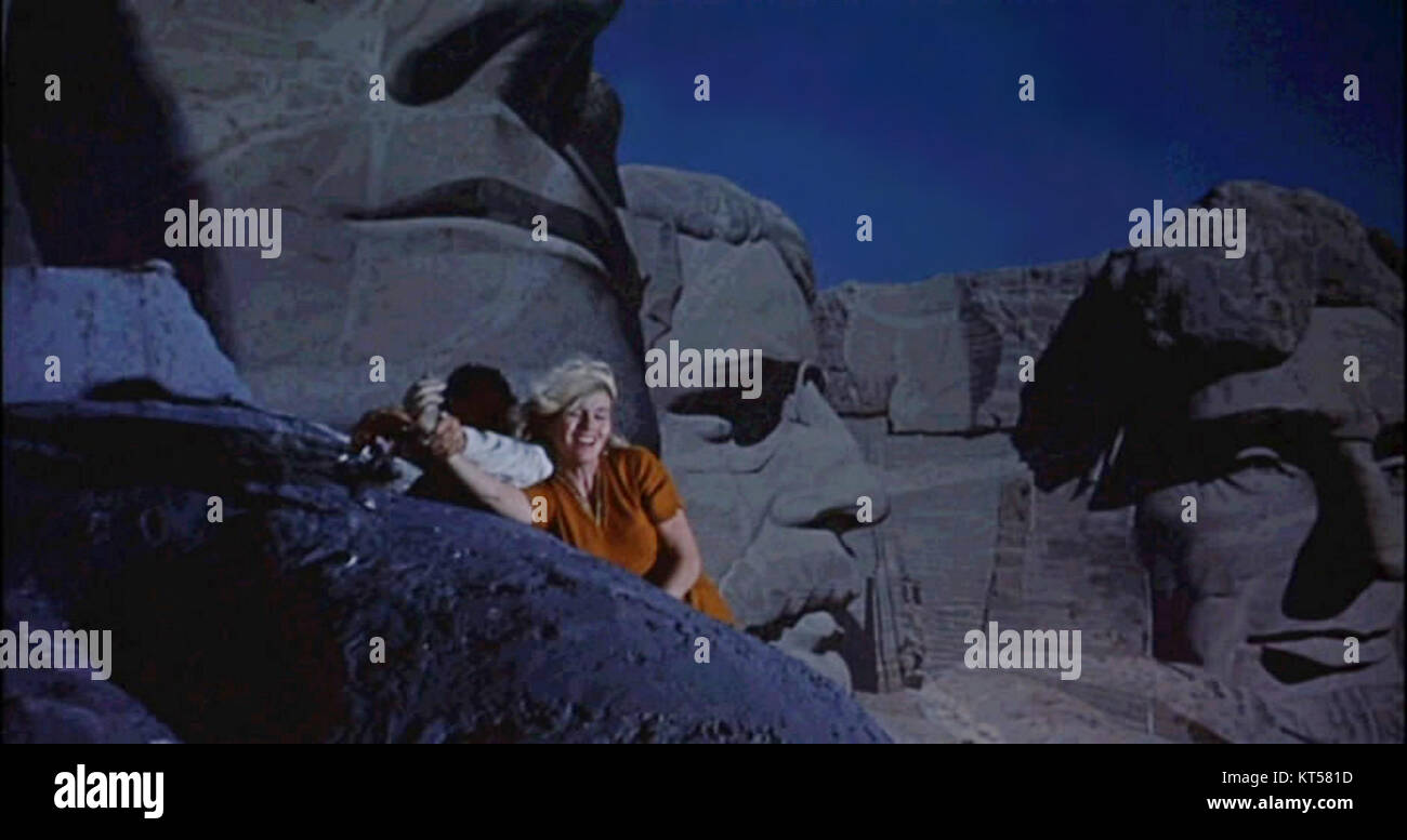 A screenshot from the trailer of the 1959 film 'North by Northwest ...