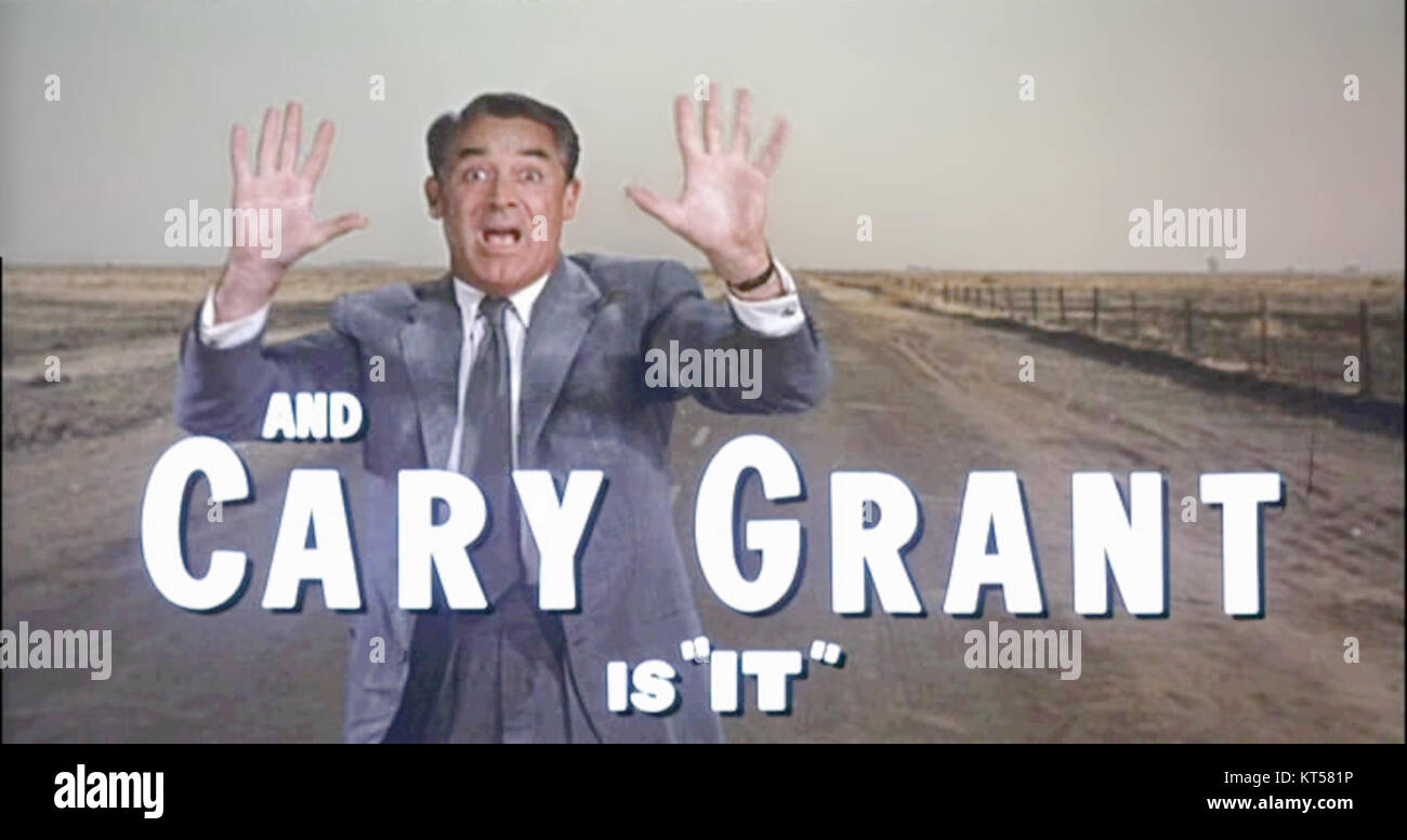 This image is a screenshot from the iconic 1959 Alfred Hitchcock film ...