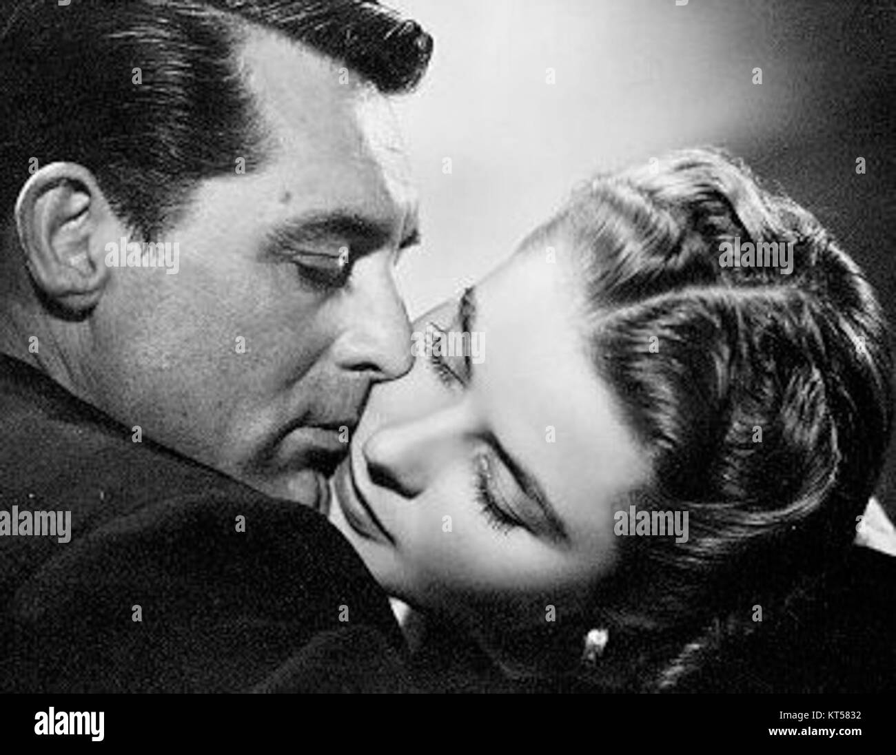 *Notorious* (1946), directed by Alfred Hitchcock, is a classic thriller featuring Cary Grant and ...