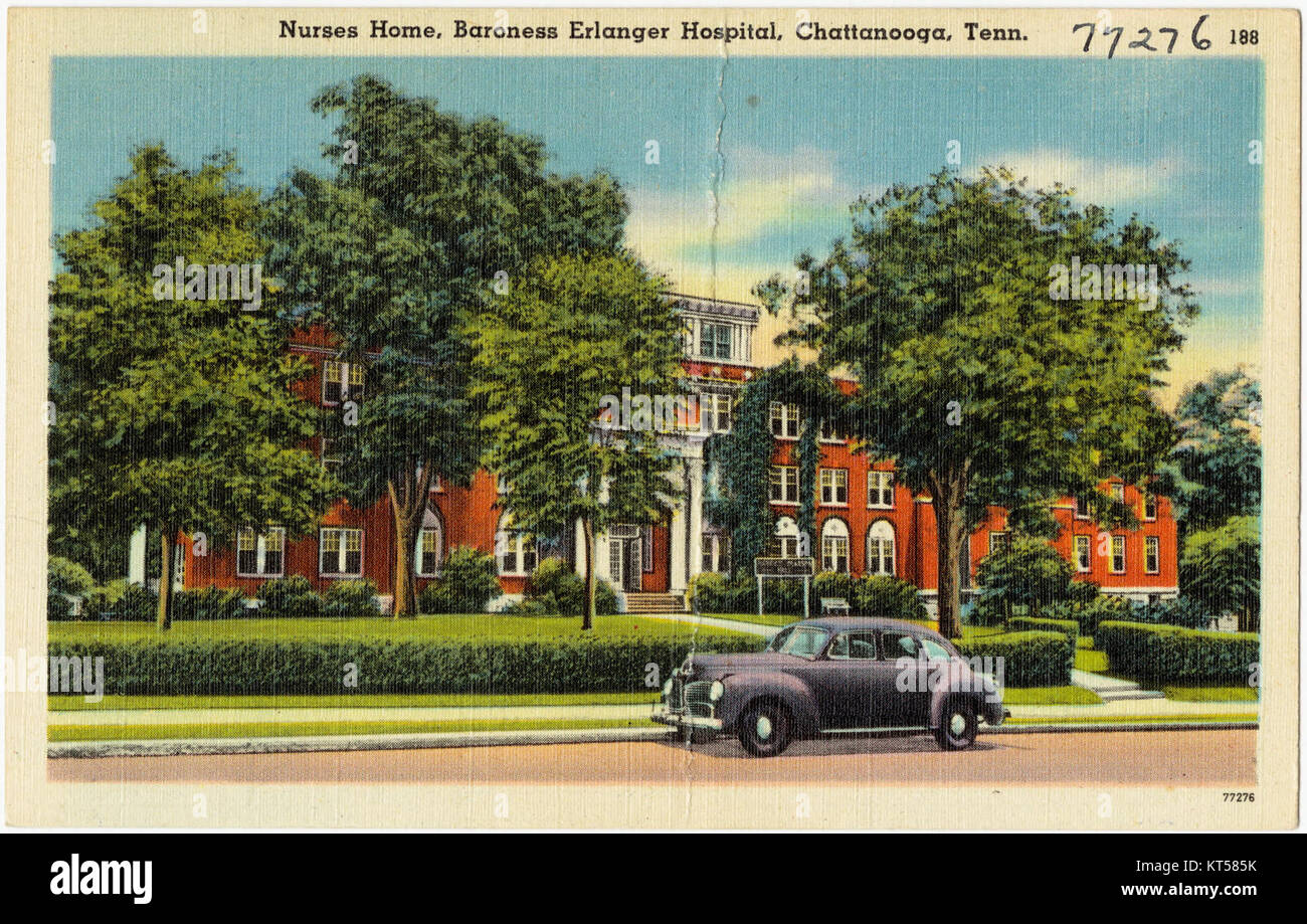 The Nurses Home at Baroness Erlanger Hospital in Chattanooga, Tennessee ...
