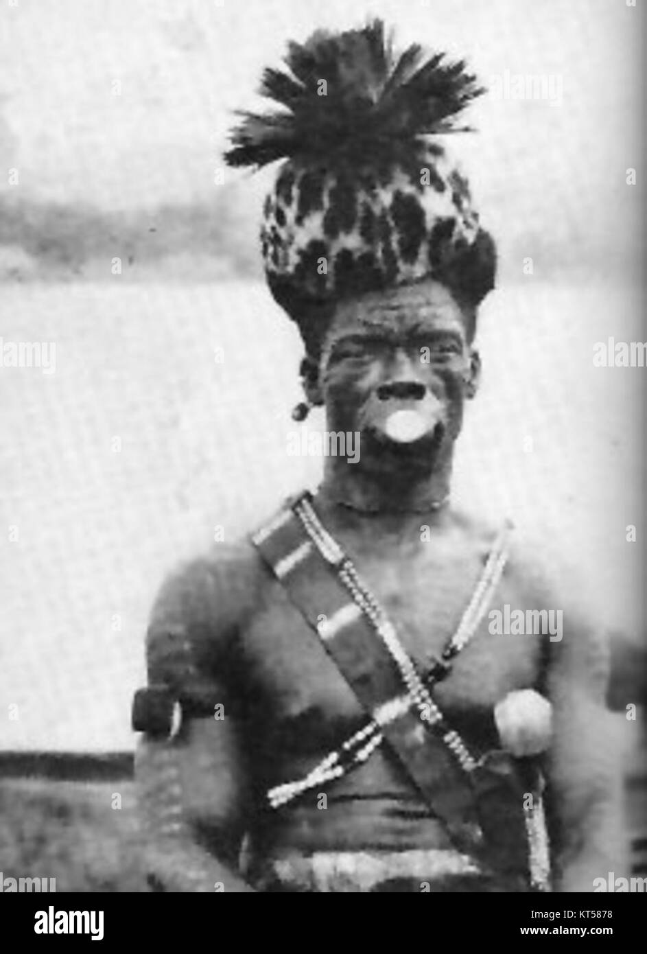 Nya Lukolela chief Belgian Congo Stock Photo - Alamy