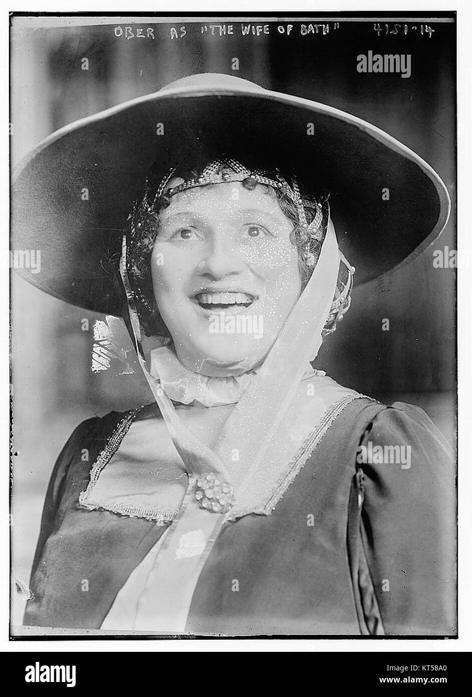 This portrait of Ober as the Wife of Bath is an artistic depiction of a ...